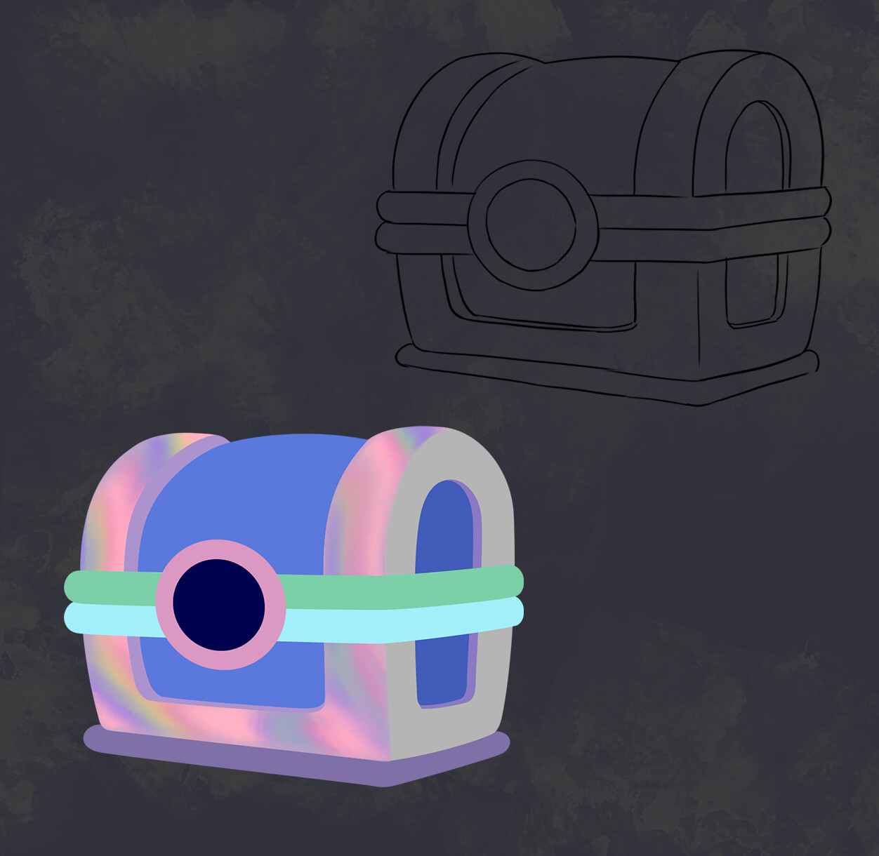 Space chest icon by Anna Nyus — ProUser.Me