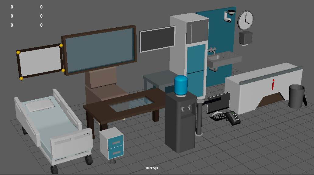 ArtStation - Low Poly Props for 3D Game