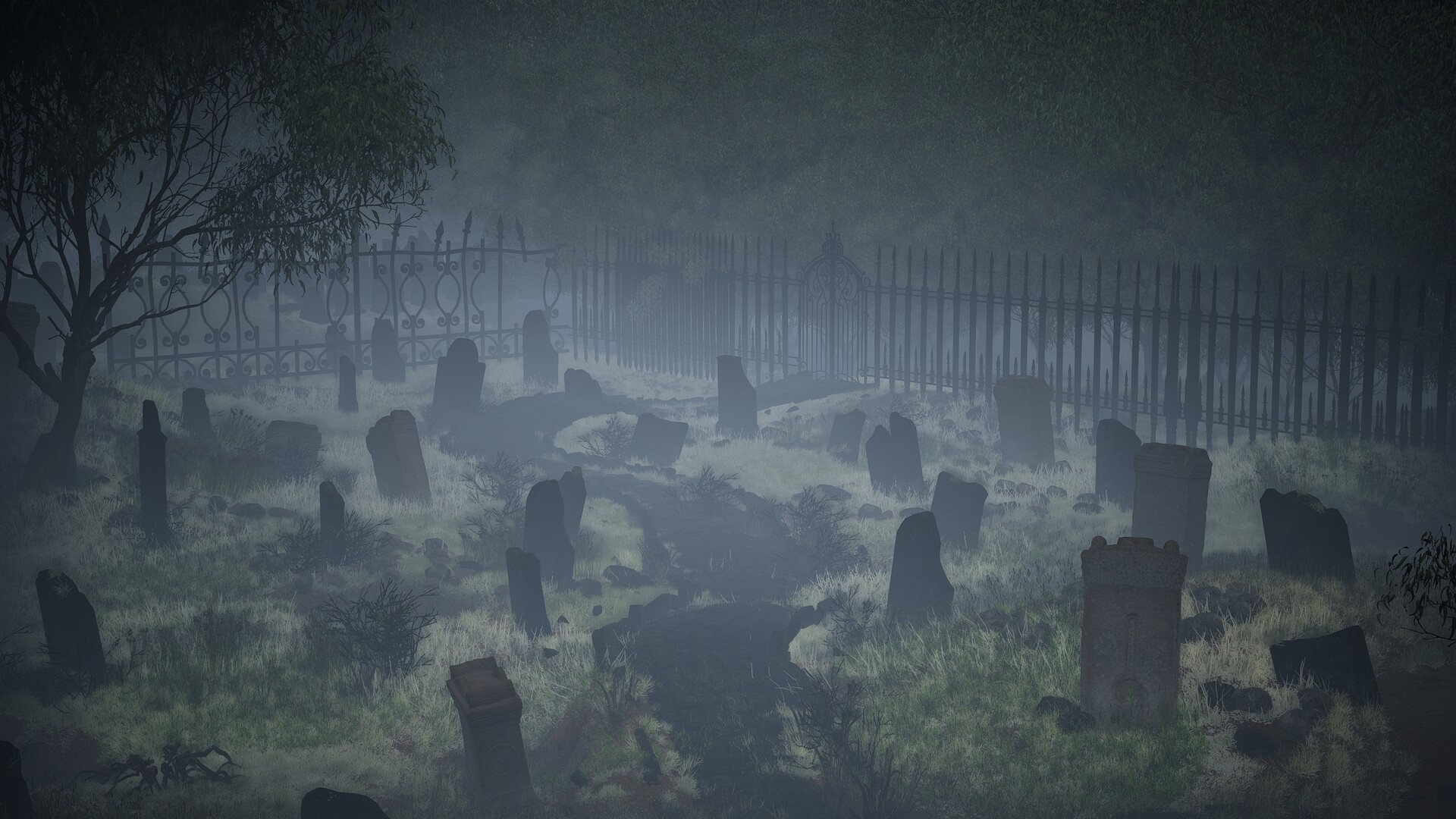 ArtStation - Photorealistic Graveyard