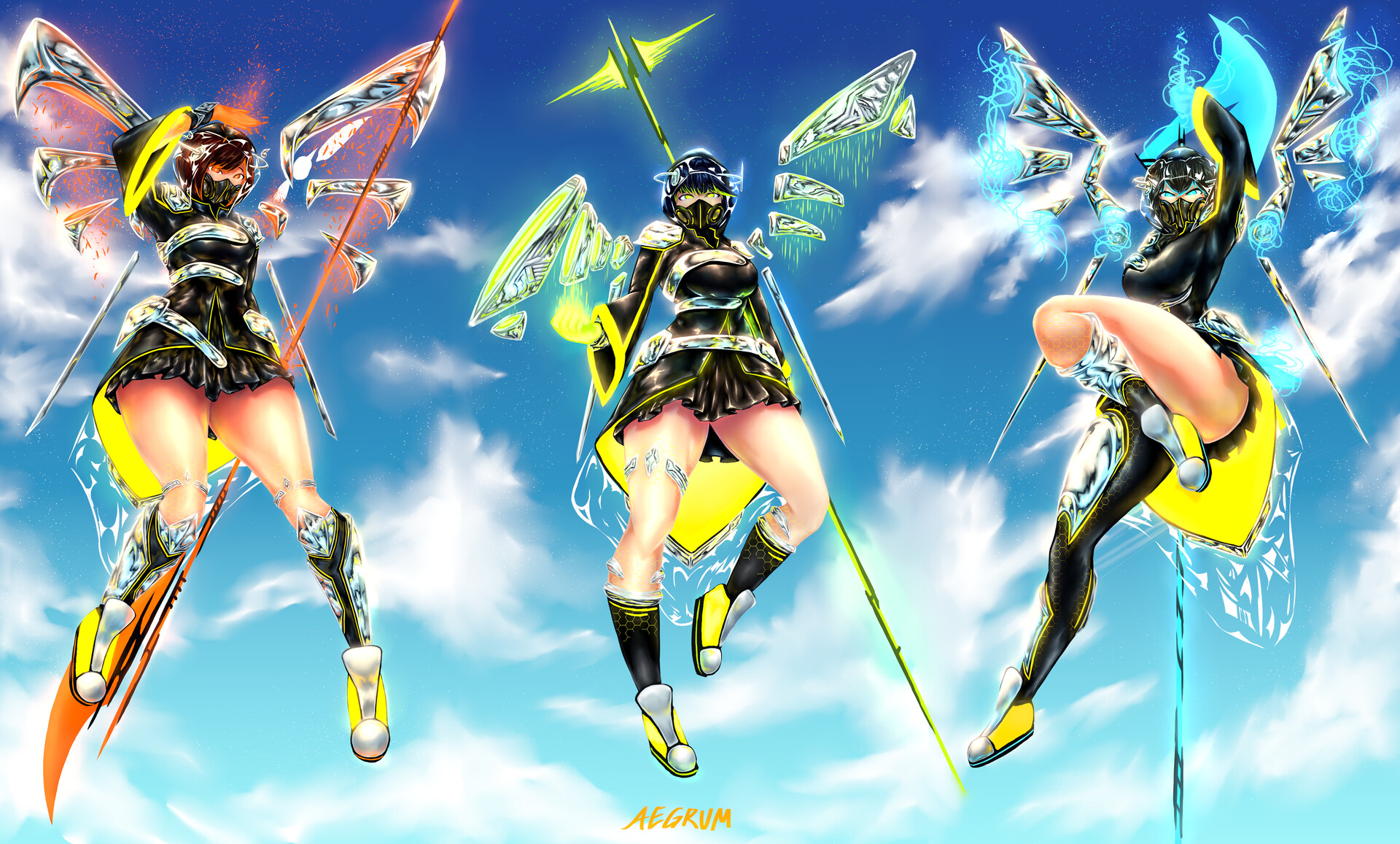 ArtStation - Nuclear Metal Nymph [Character Concepts]