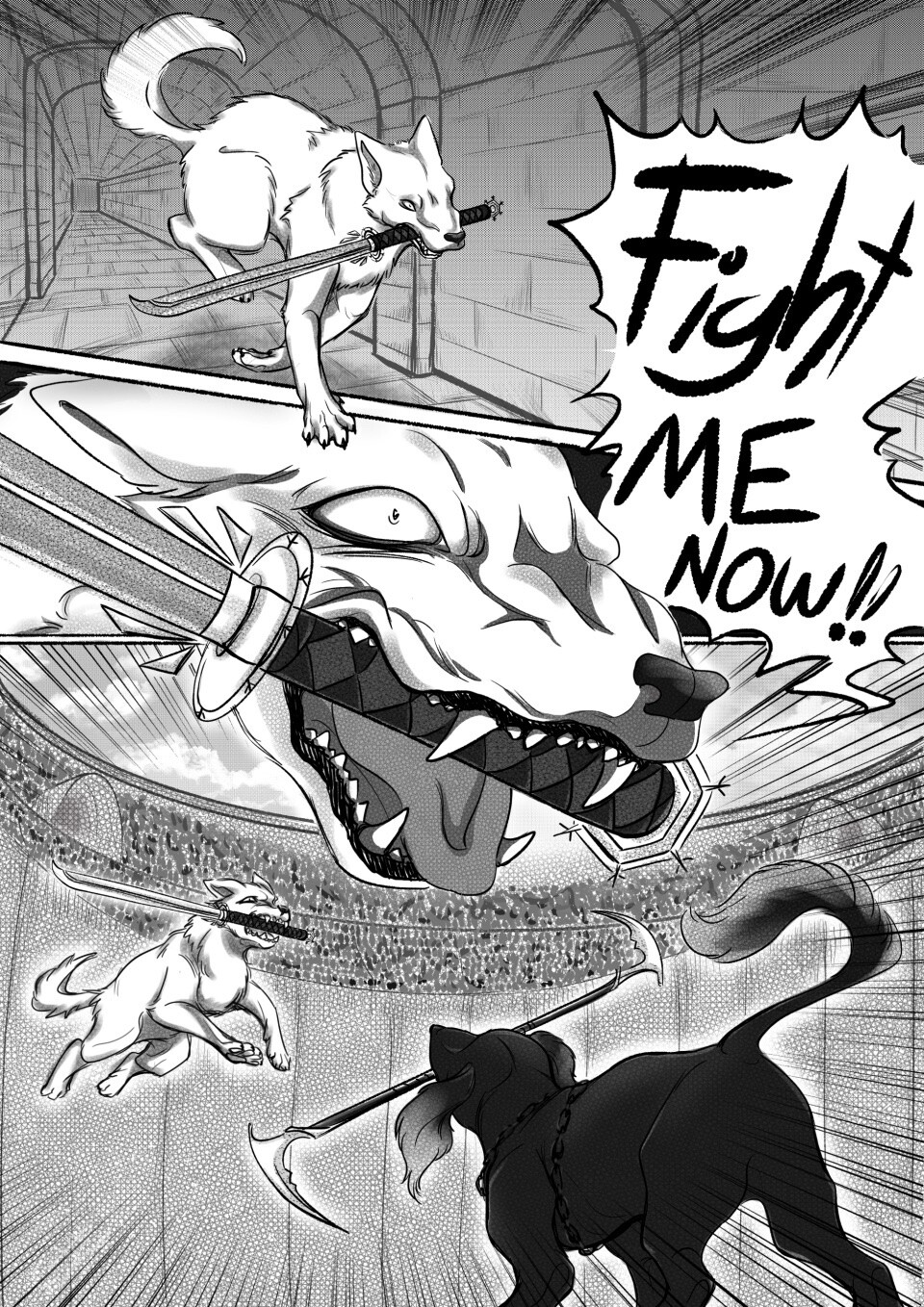 ArtStation - Manga panel (Ice & Fire)