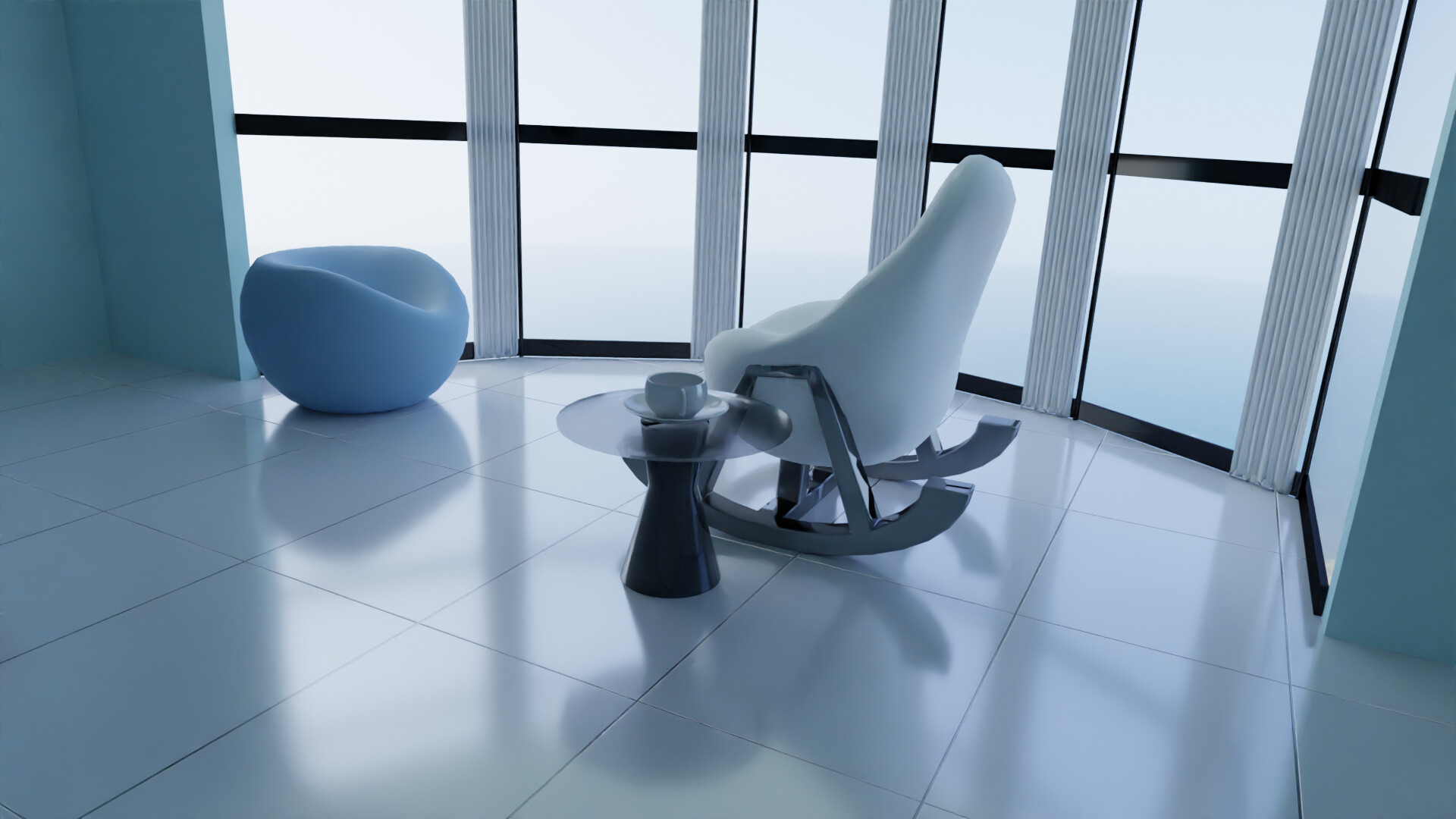 ArtStation - Interior design lighting with daylight