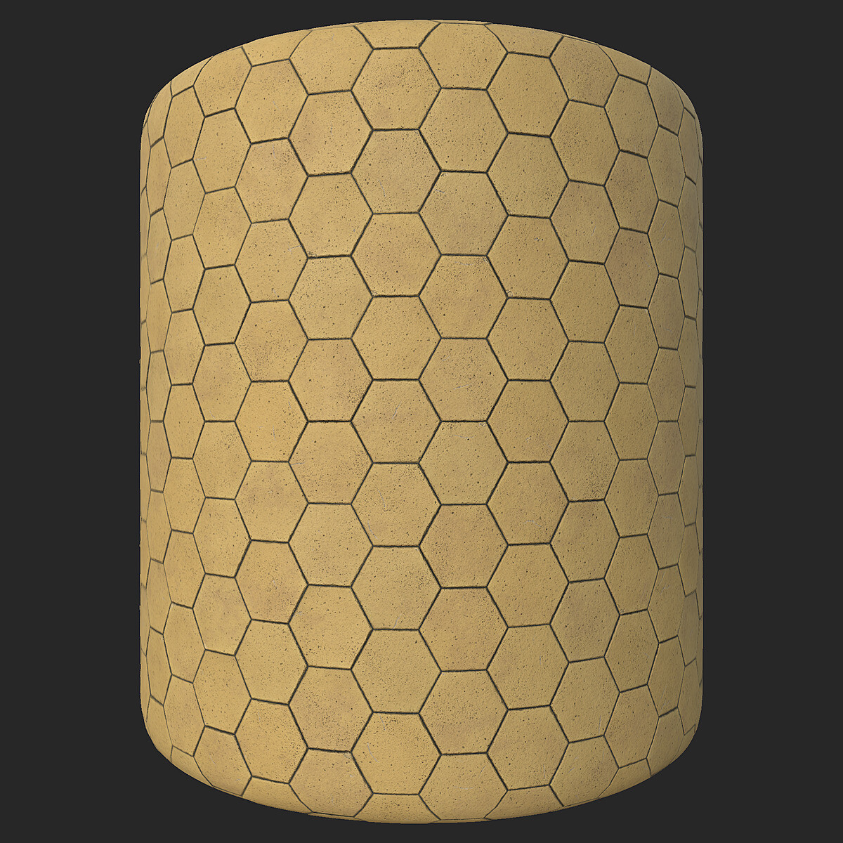 TextureCan - Hexagonal Yellow Paving Tiles (FREE PBR Texture)