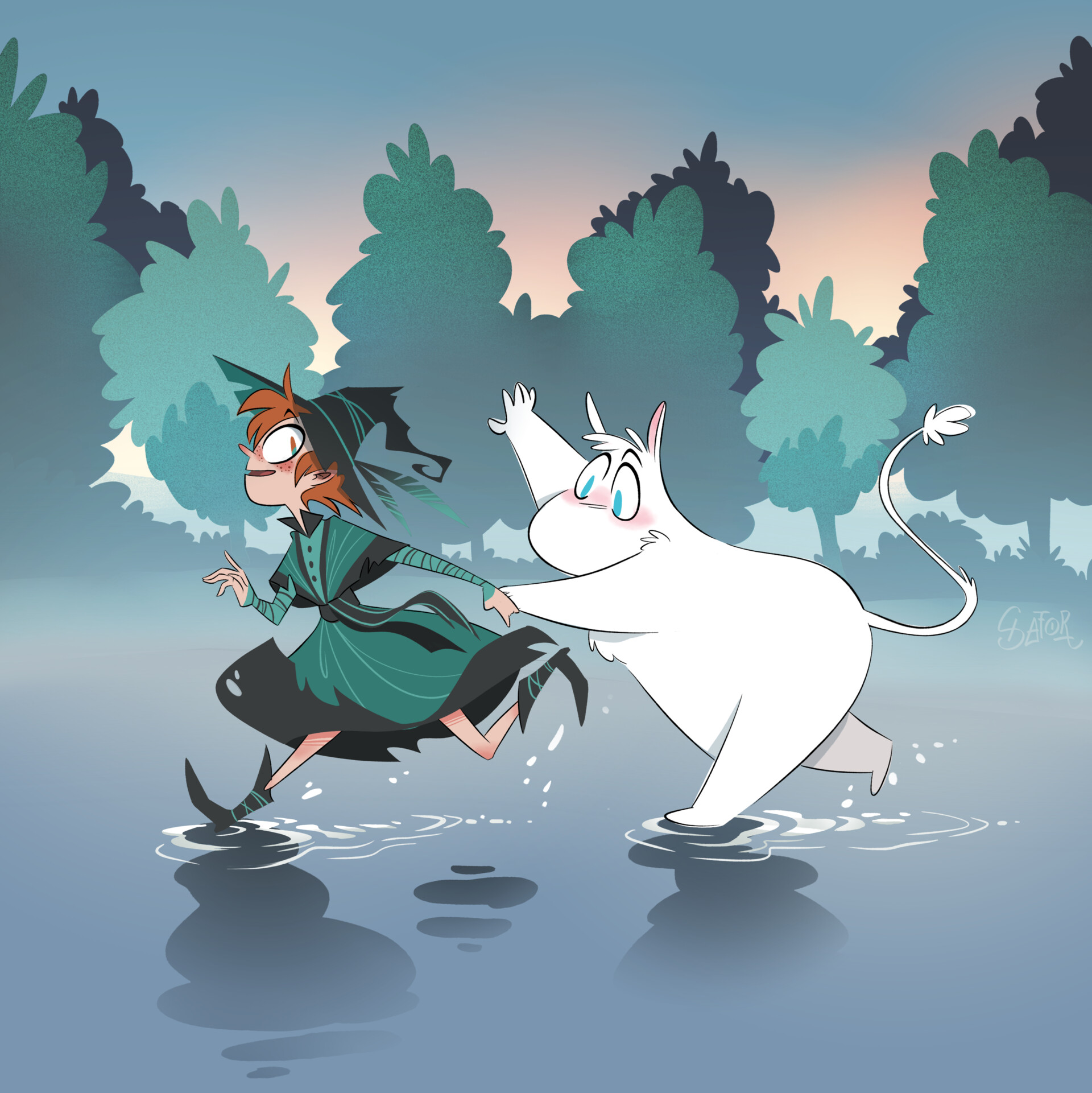 ArtStation - Moomins - Witchwalk