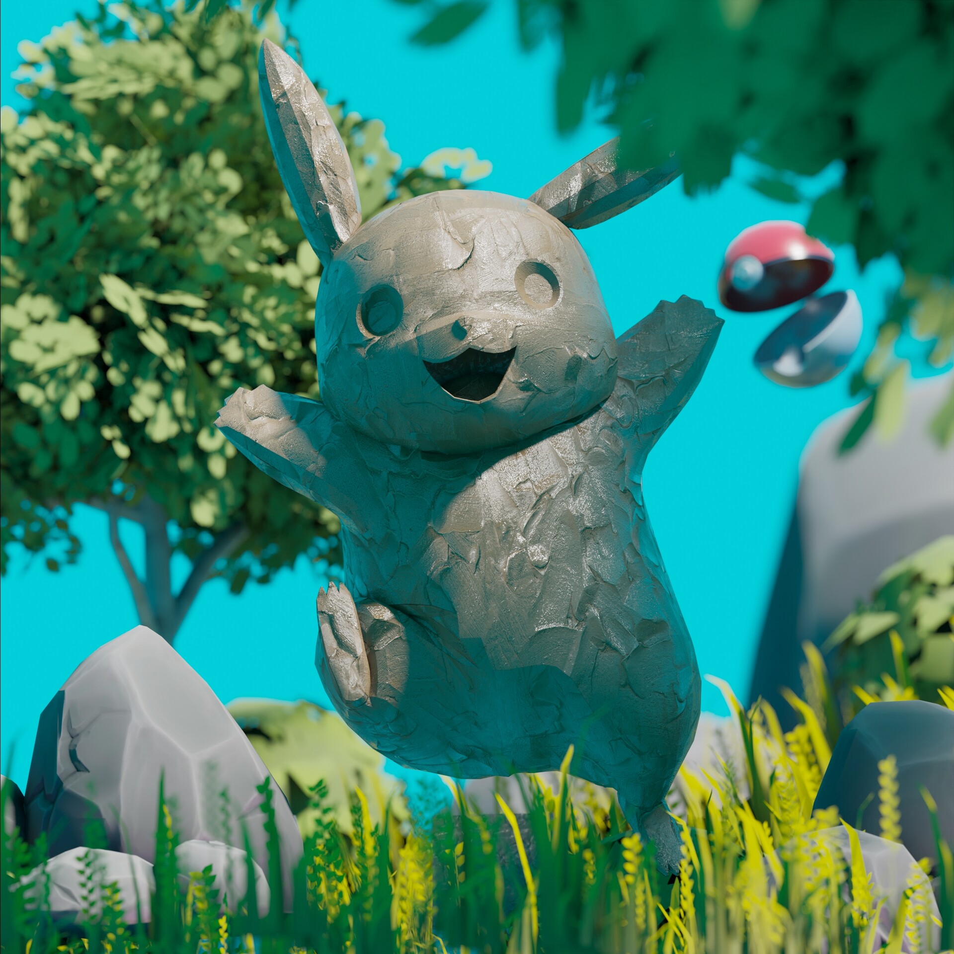 ArtStation - CLAY PIKACHU