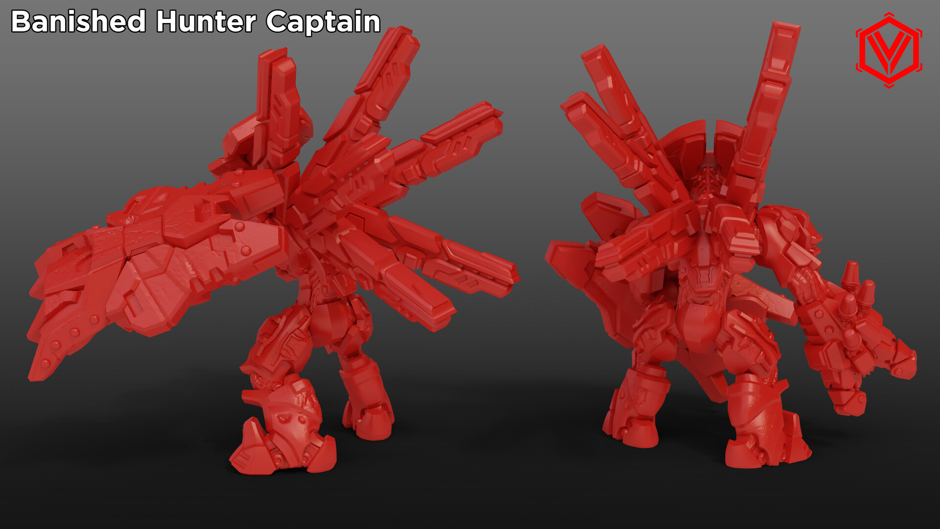 Vincent Colborn - Banished Hunter Captain - Halo Fan Miniature Sculpt