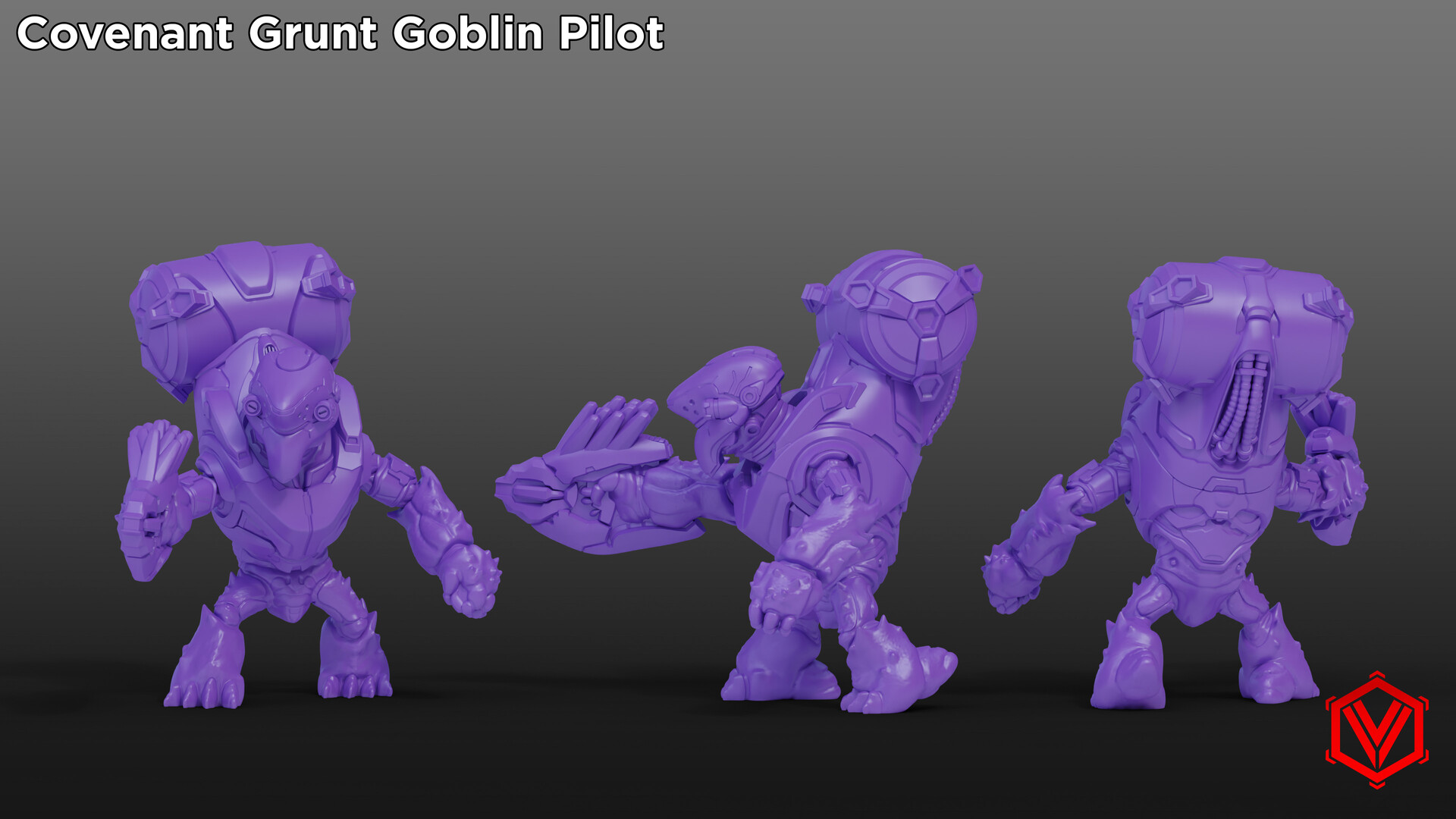 Vincent Colborn - Grunt Goblin - Halo Fan Miniature Sculpt