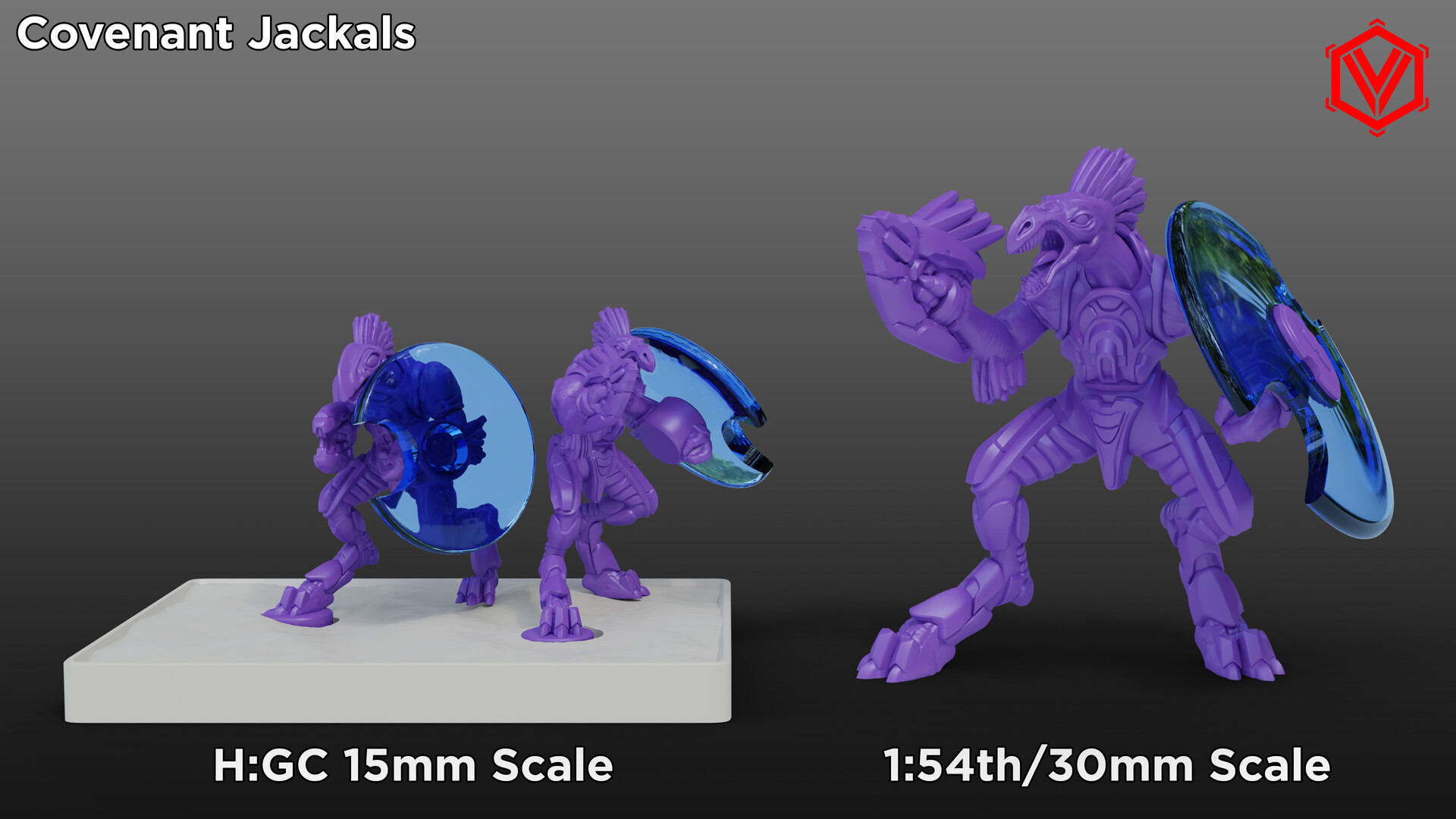 Vincent Colborn - Covenant Jackals - Halo Fan Miniature Sculpt