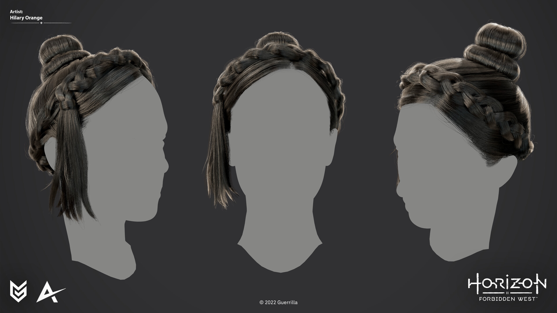 Hilary Orange - Quen Hair 02 - Horizon Forbidden West