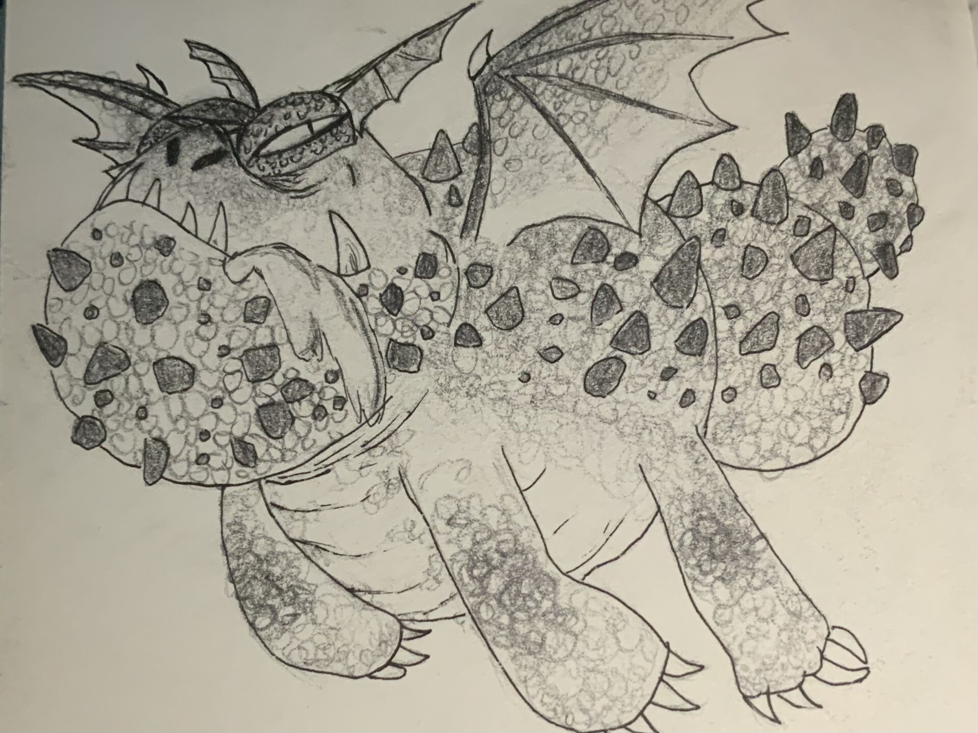 how to draw a gronckle dragon