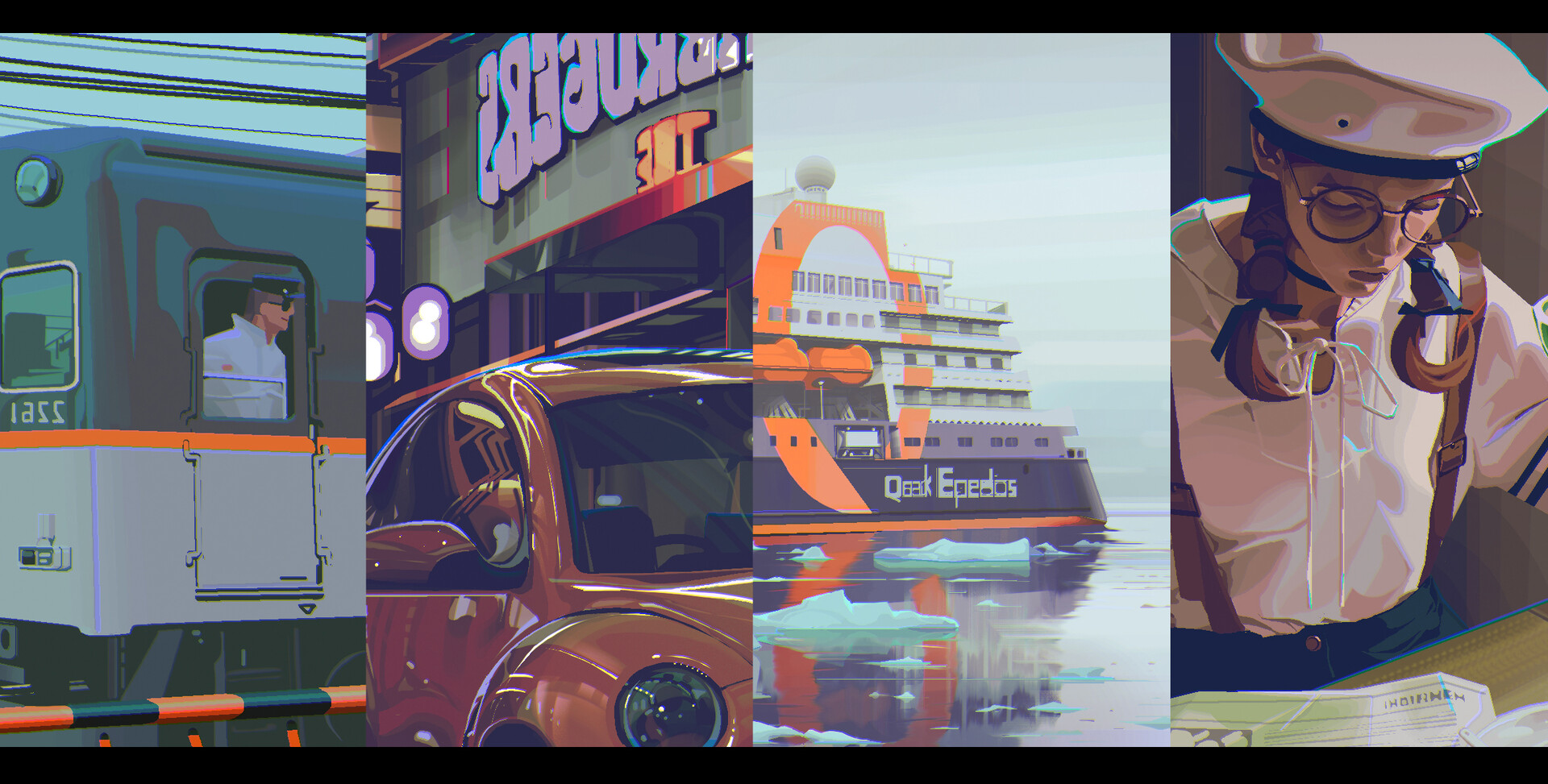 ArtStation - Fast painting practice of stills