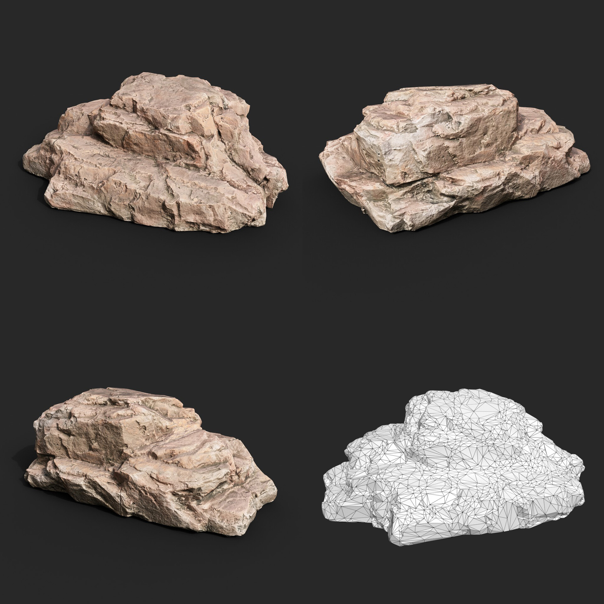 3D Models by 3D Landscape - Sharp Rock Formation 221104 - Ultra HD 16K ...