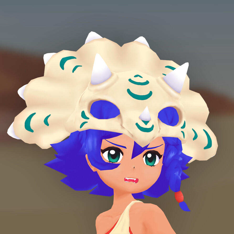 ArtStation - Cave girl (VRChat avatar commission)