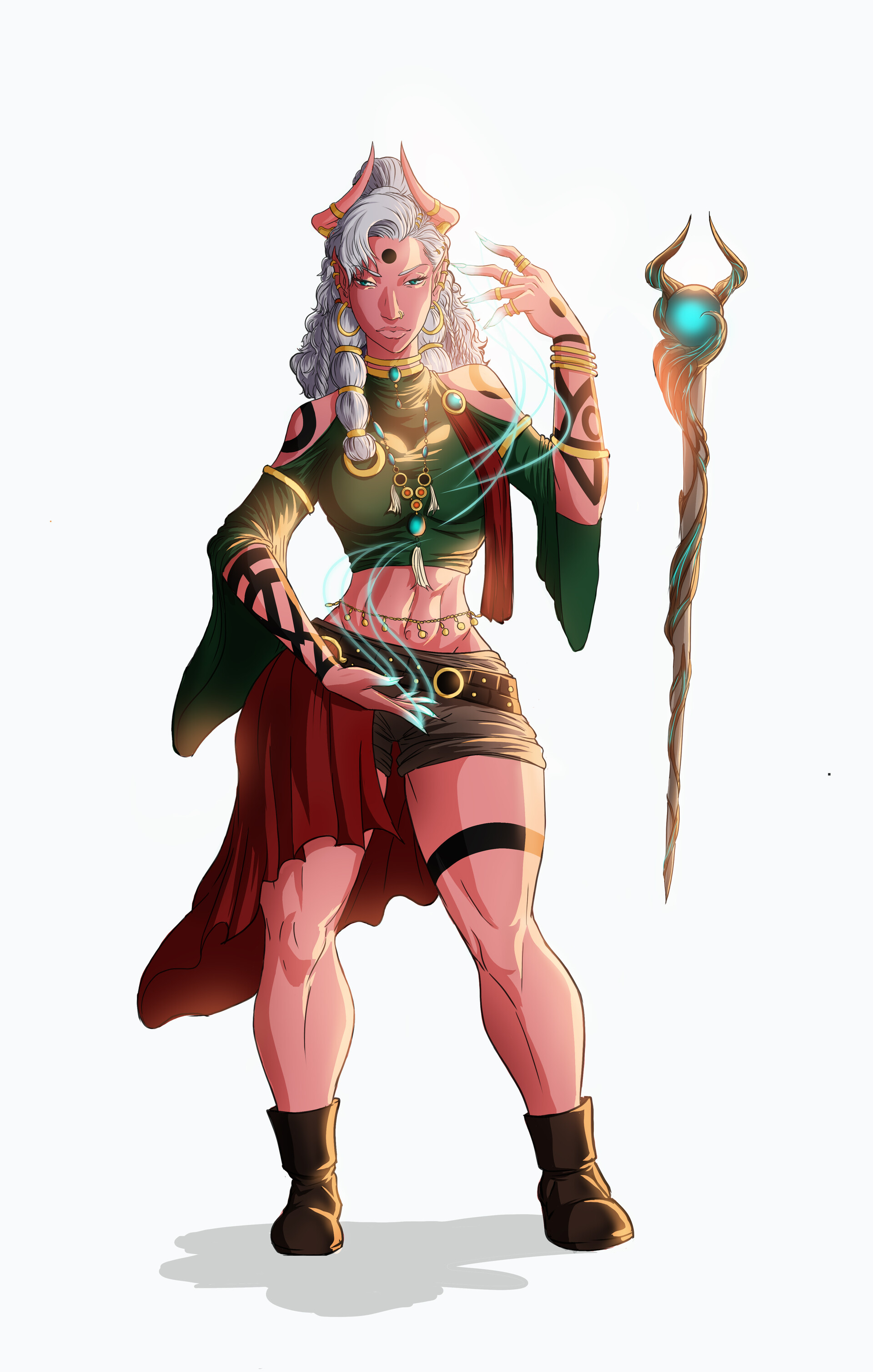 ArtStation - Teifling Druid- Ixana Alumar.