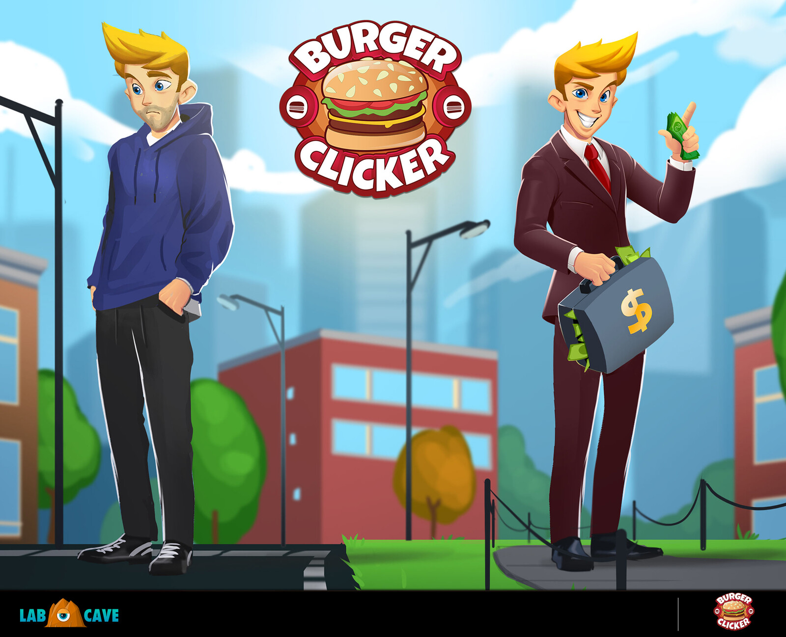 LAB CAVE - Burger Clicker - CRO & In-Game assets for Google Play and ...