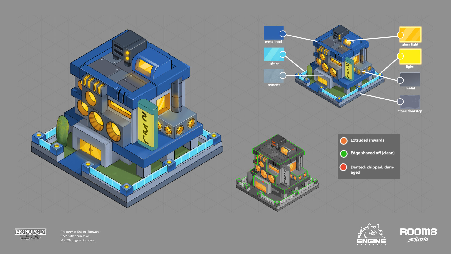 Room 8 Studio - Portfolio - Stylized Buldings Pack