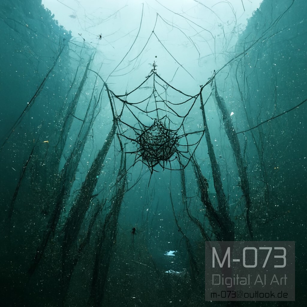 ArtStation - underwater spider webs
