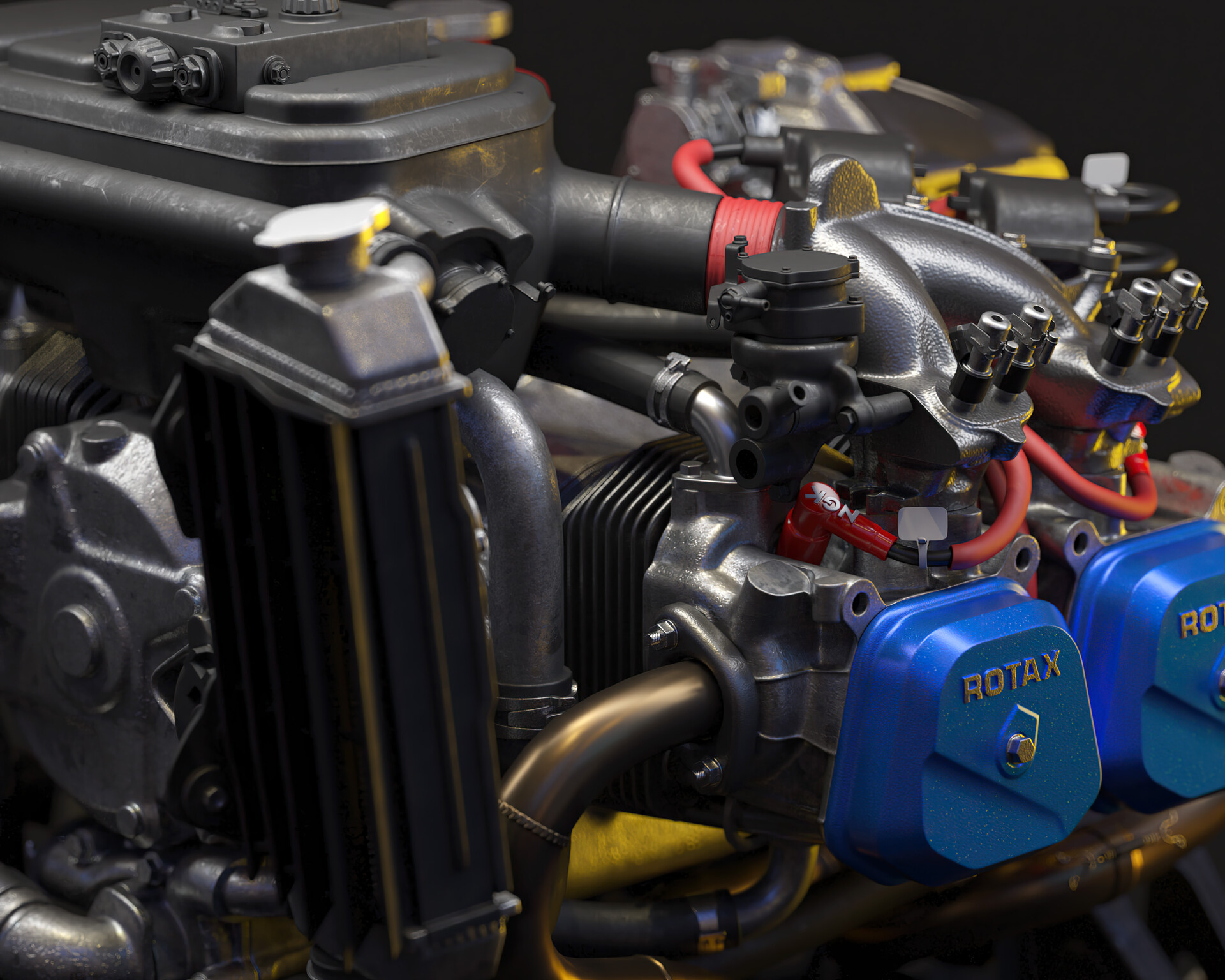 ArtStation - ROTAX 912 Engine