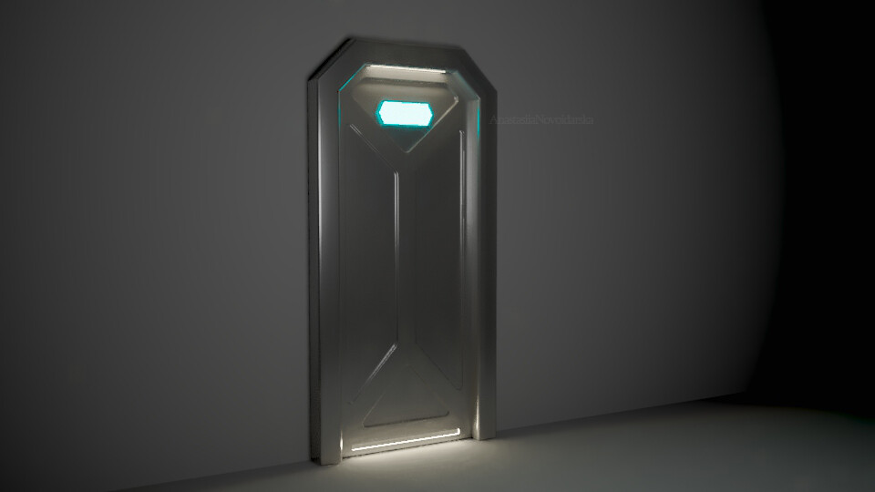 ArtStation - Sculpting of Sci-Fi Door