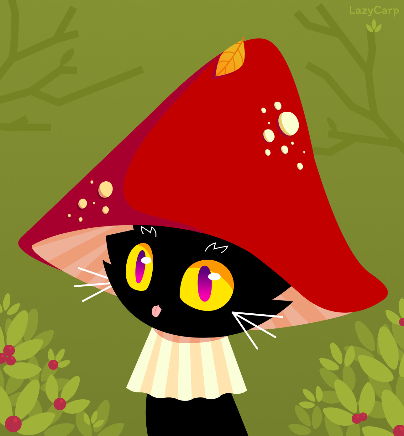 ArtStation - Mushroom Cat