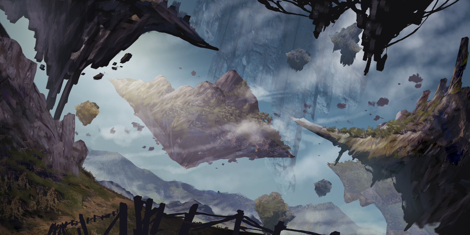 ArtStation - Floating islands