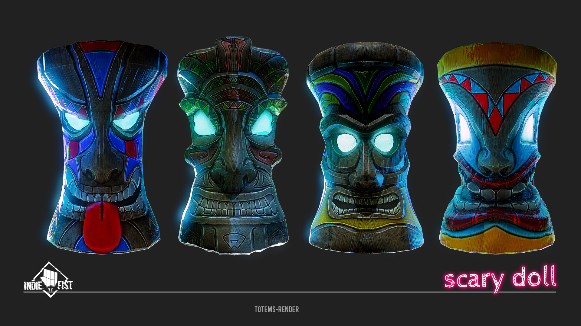 ArtStation - totems of scary doll