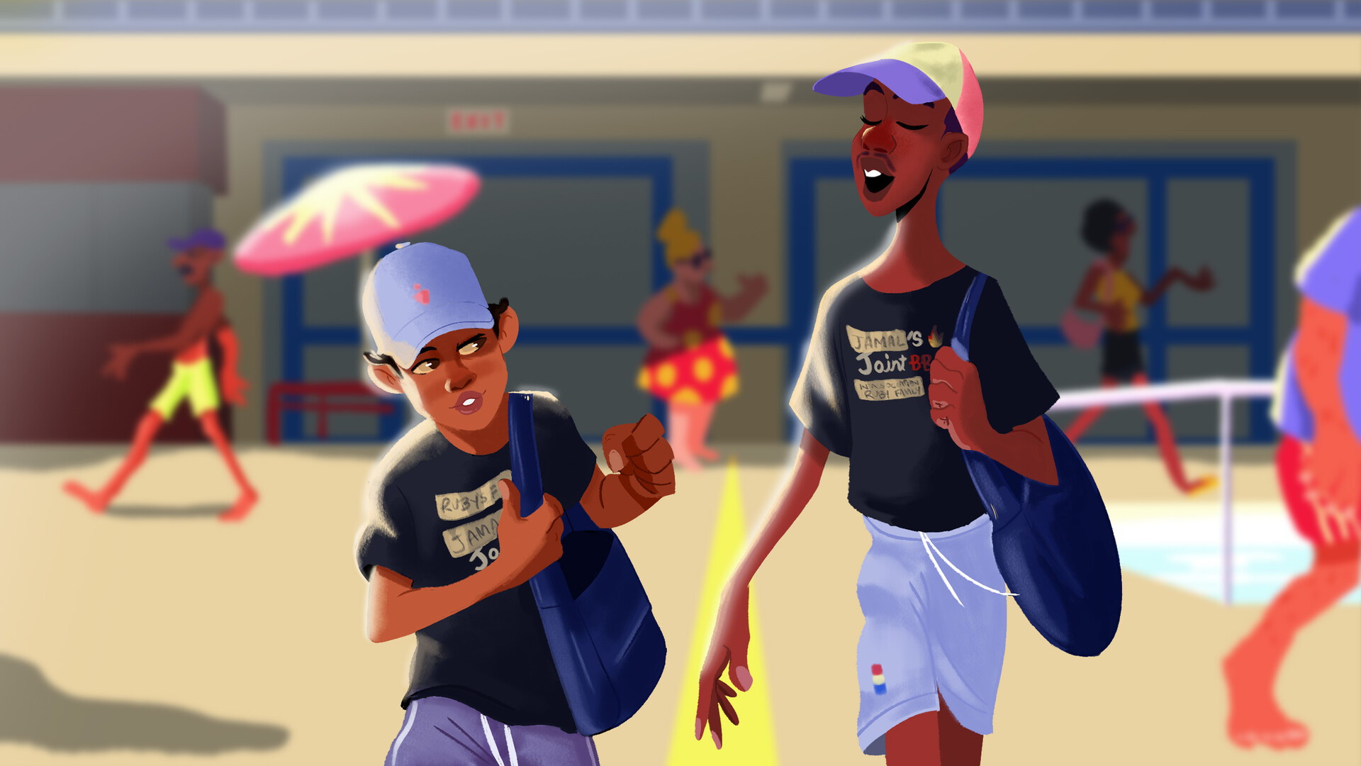 ArtStation - On my Block Screencap study