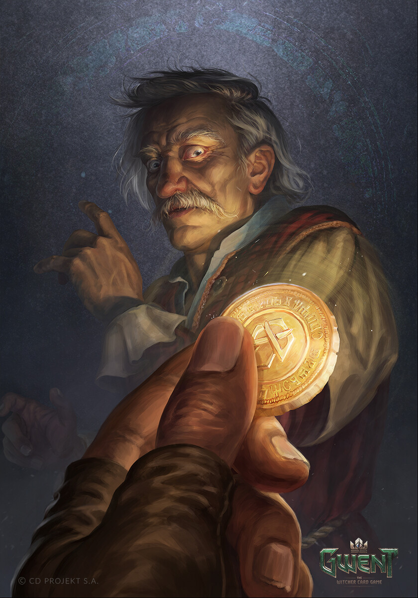 ArtStation - Pulling the strings - Gwent Card