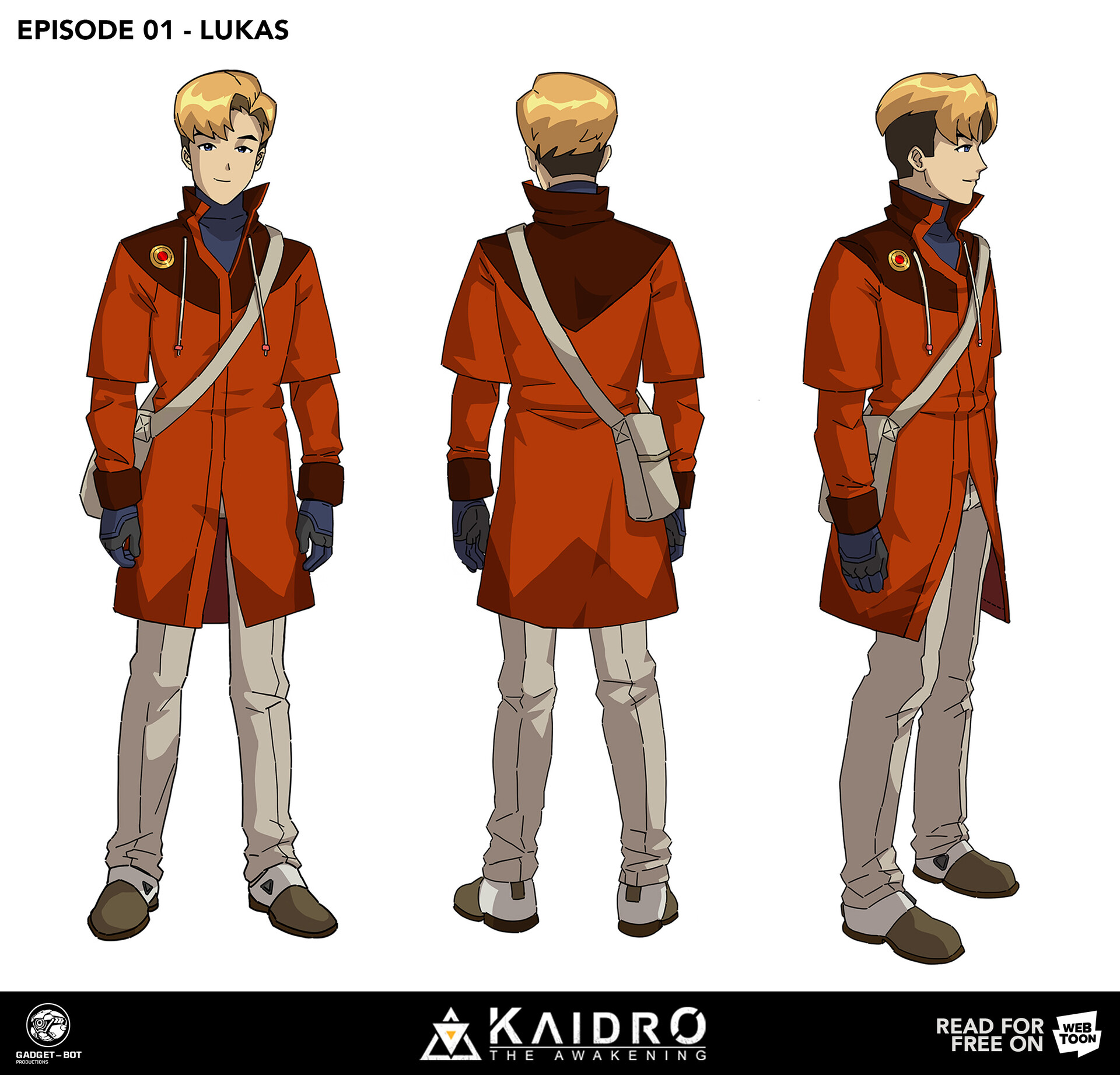 Gadget-Bot Productions - Kaidro: The Awakening // Character Design - Lukas