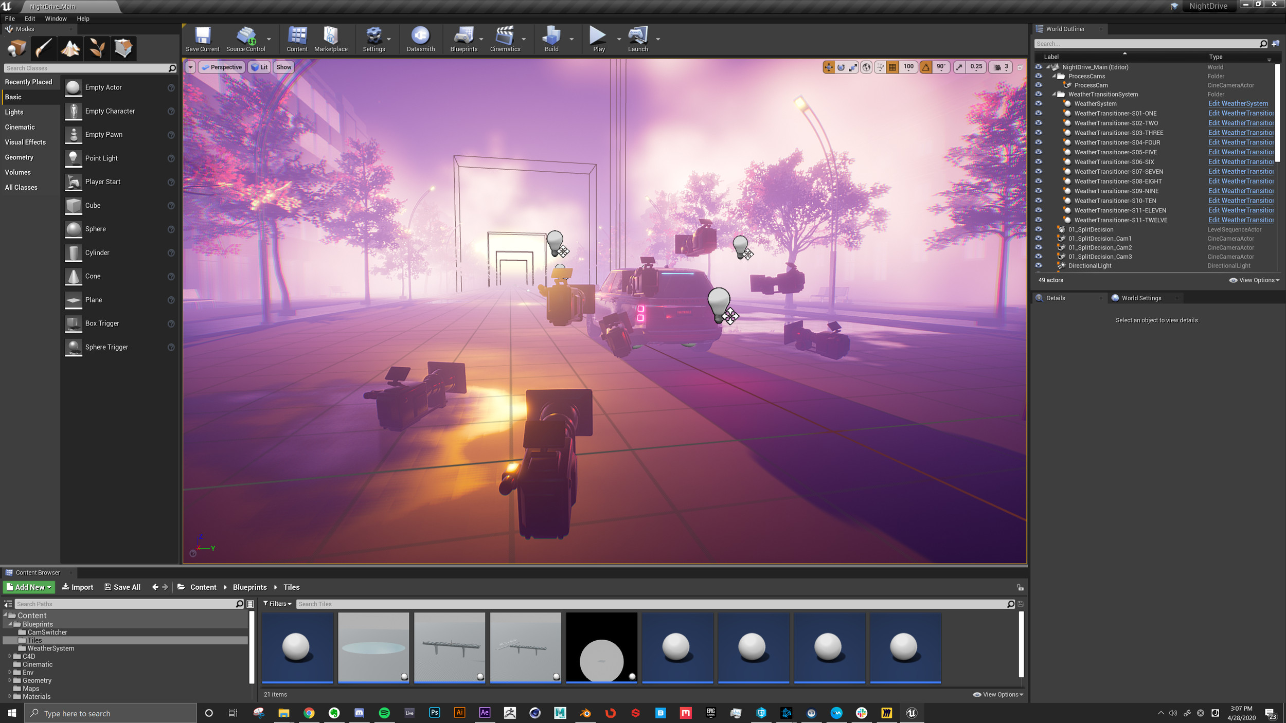 Nighttimes realtime experiences - Party Next Door Album Visualizer