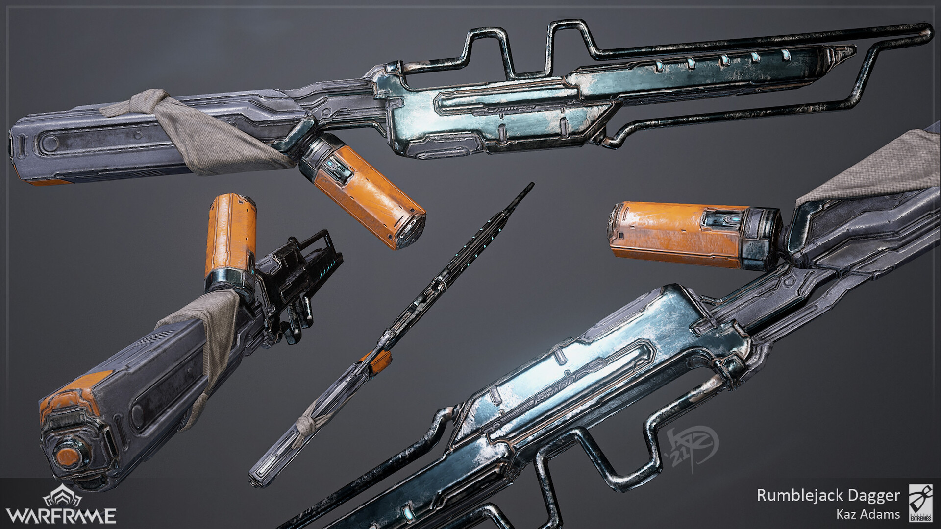 Kaz Adams - Warframe The New War: Rumblejack Electrified Dagger