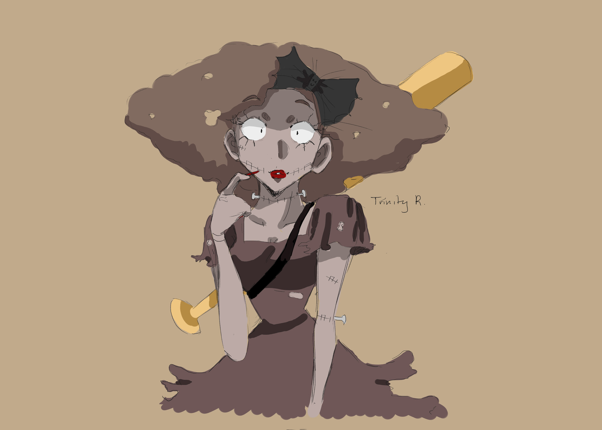 ArtStation - HALLOWEEN INSPIRED ART: Tim Burton artstyle