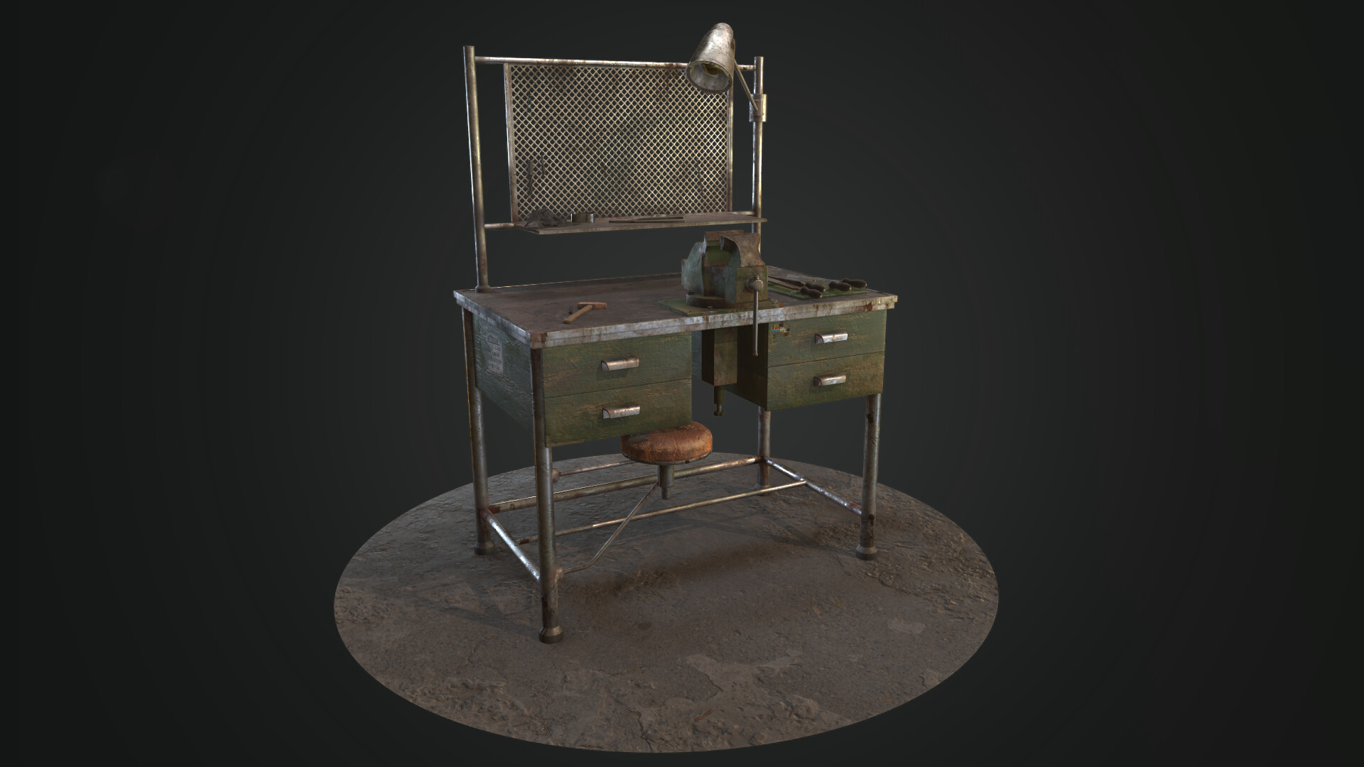 ArtStation - Old Workbench