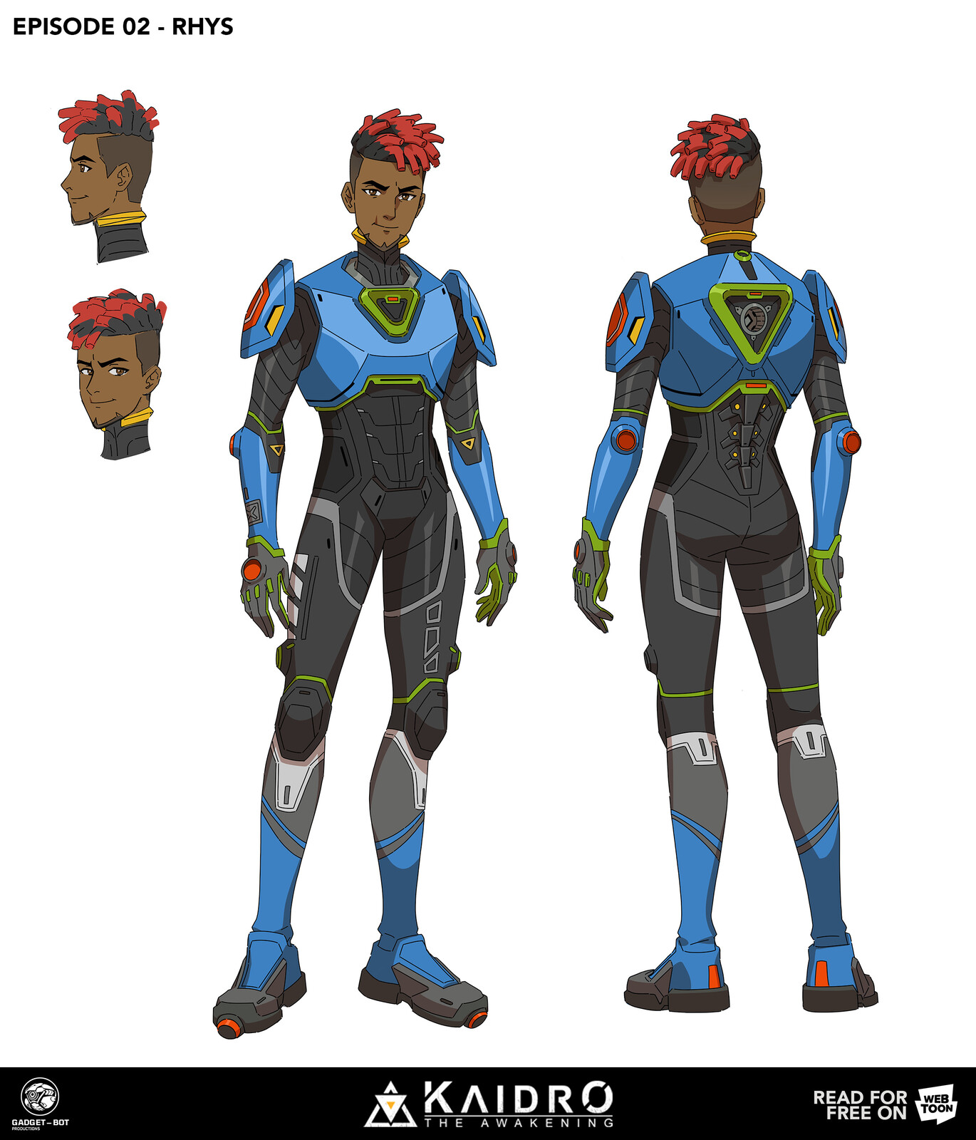 Gadget-Bot Productions - Kaidro: The Awakening // Character Design - Rhys