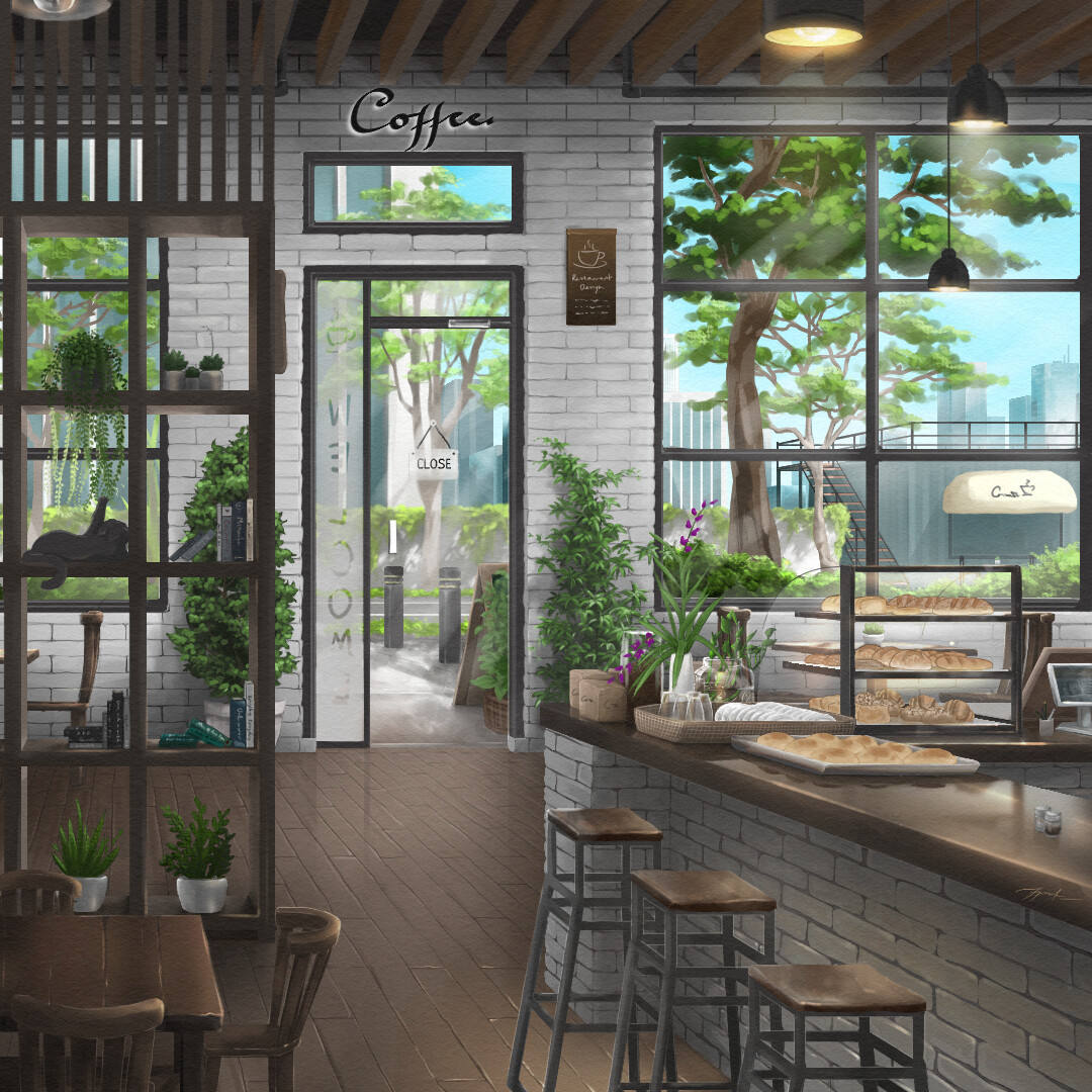 ArtStation - Morning Cafe