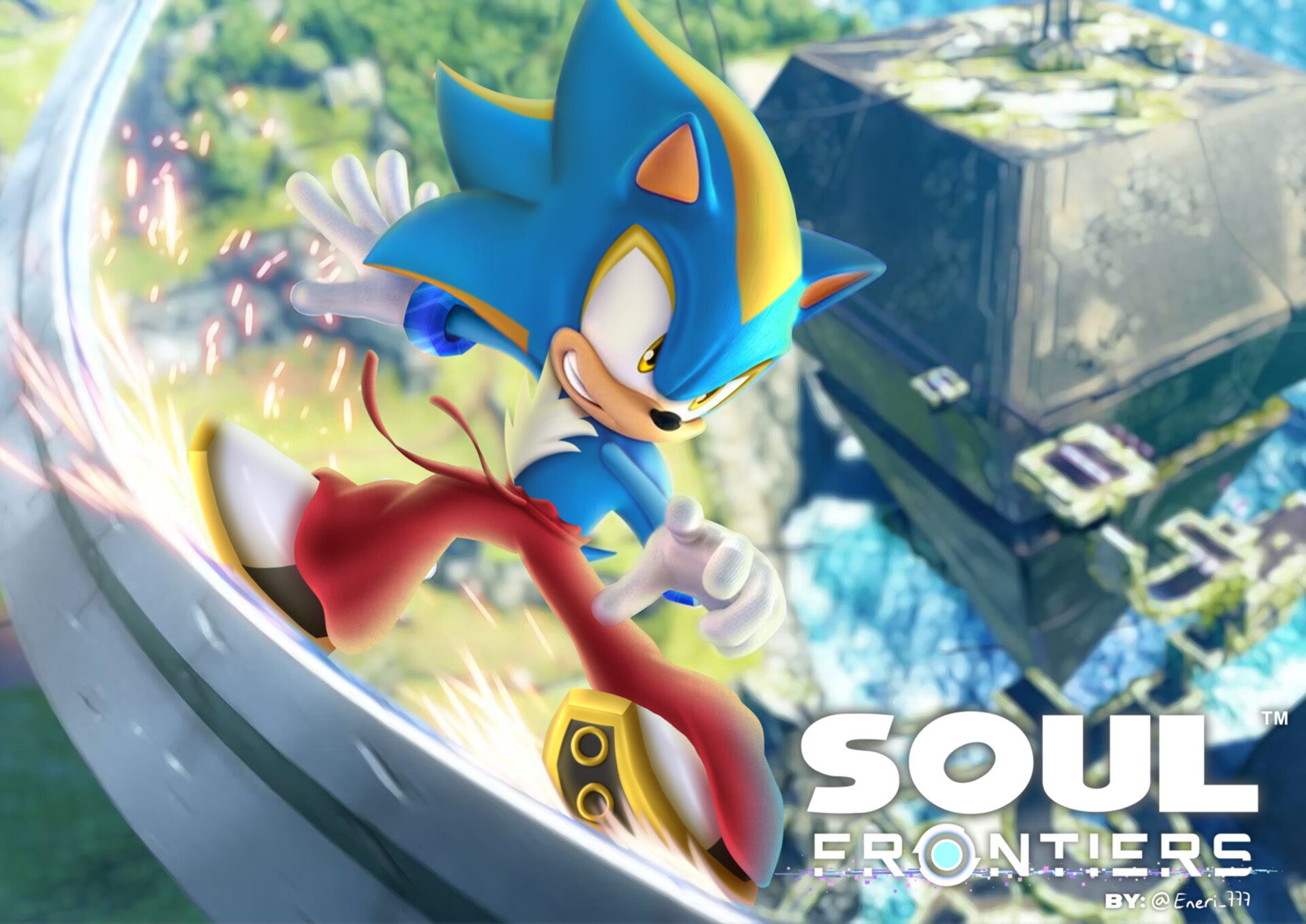 ArtStation - Soul Frontiers - Sonic Frontiers OC Fanart