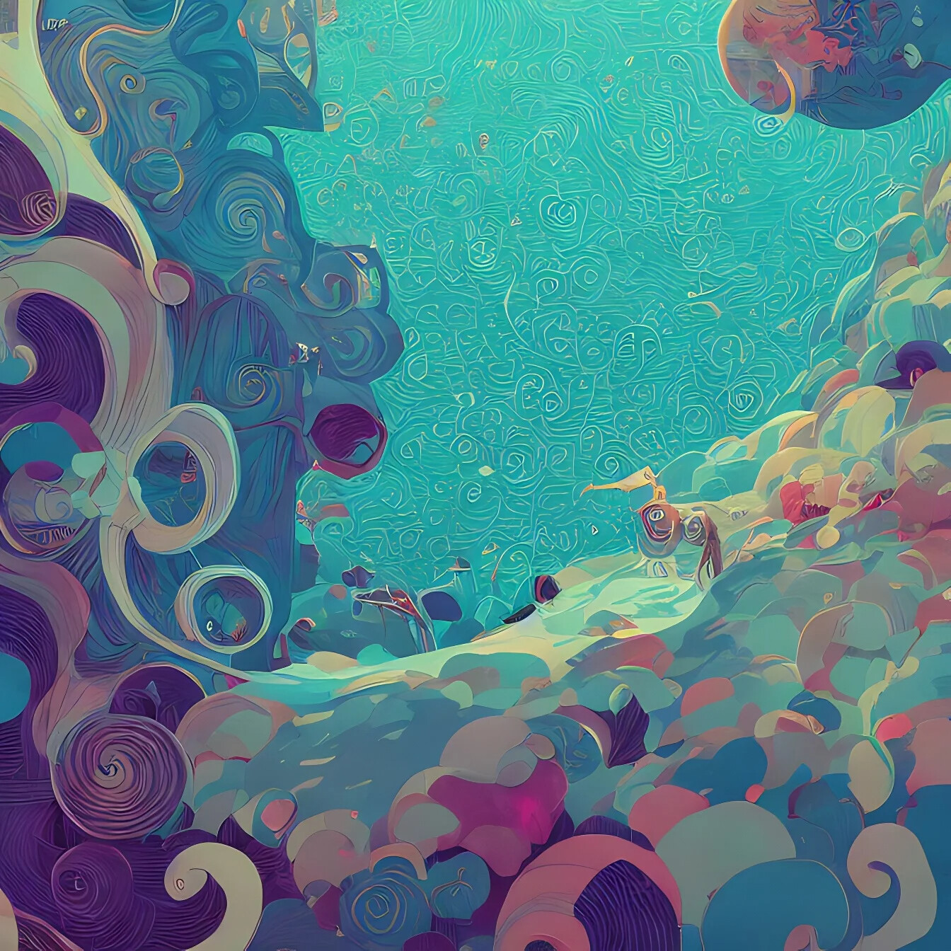 ArtStation - Colorful swirly