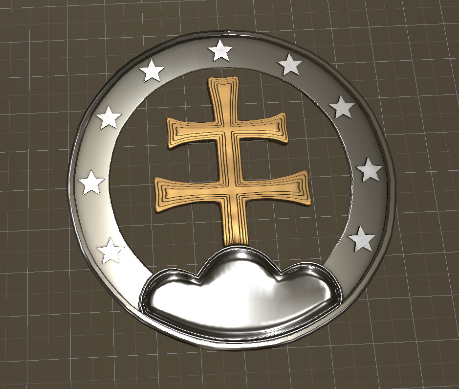 ArtStation - Slovakian Coat of Arms Token