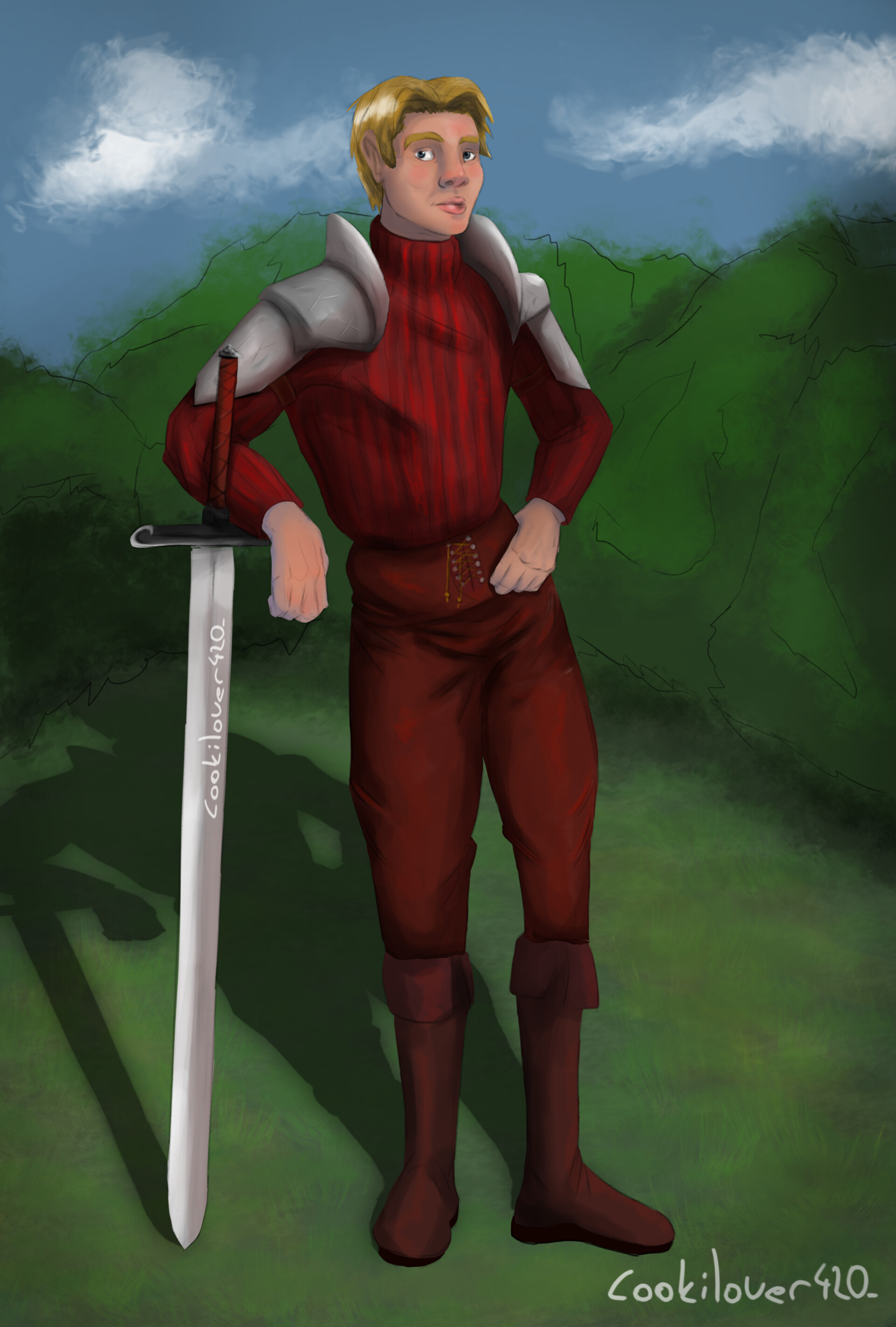 ArtStation - Man with a Sizable Sword