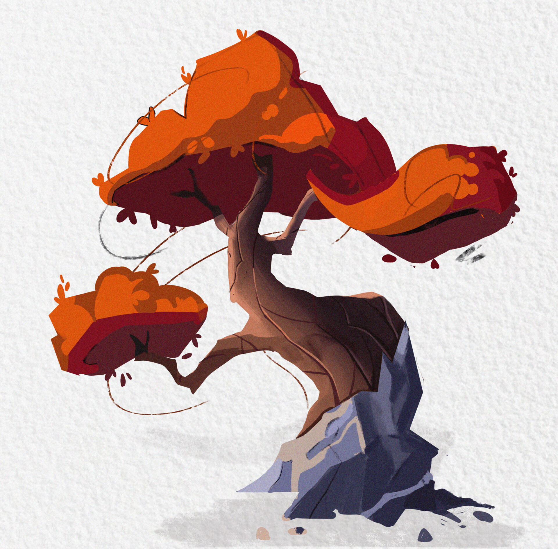 ArtStation - tree illustration