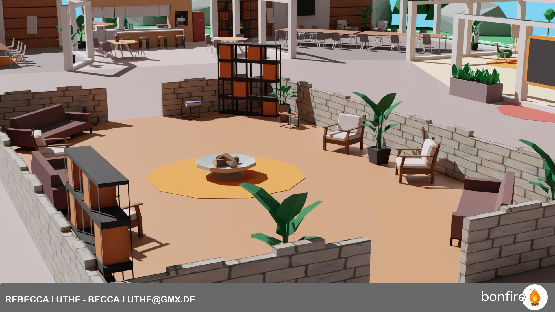 Rebecca Luthe - Low Poly Environment for bonfire HQ