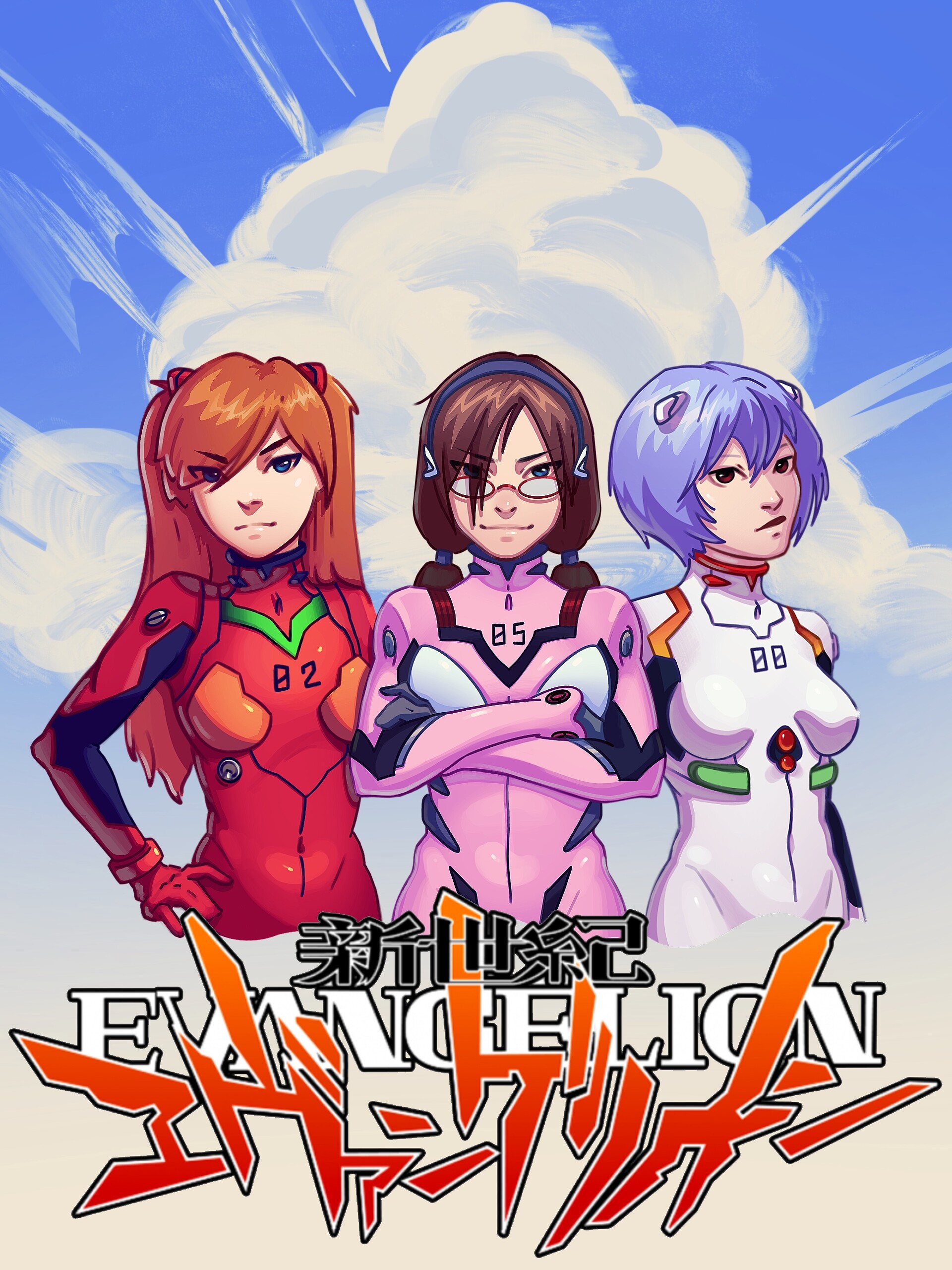 ArtStation - evangelion poster idea