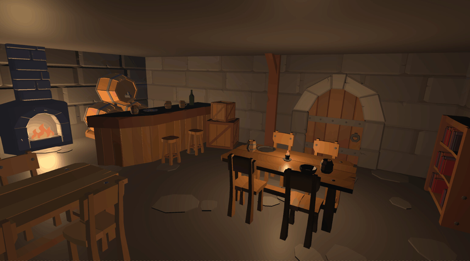 ArtStation - Medieval tavern interior