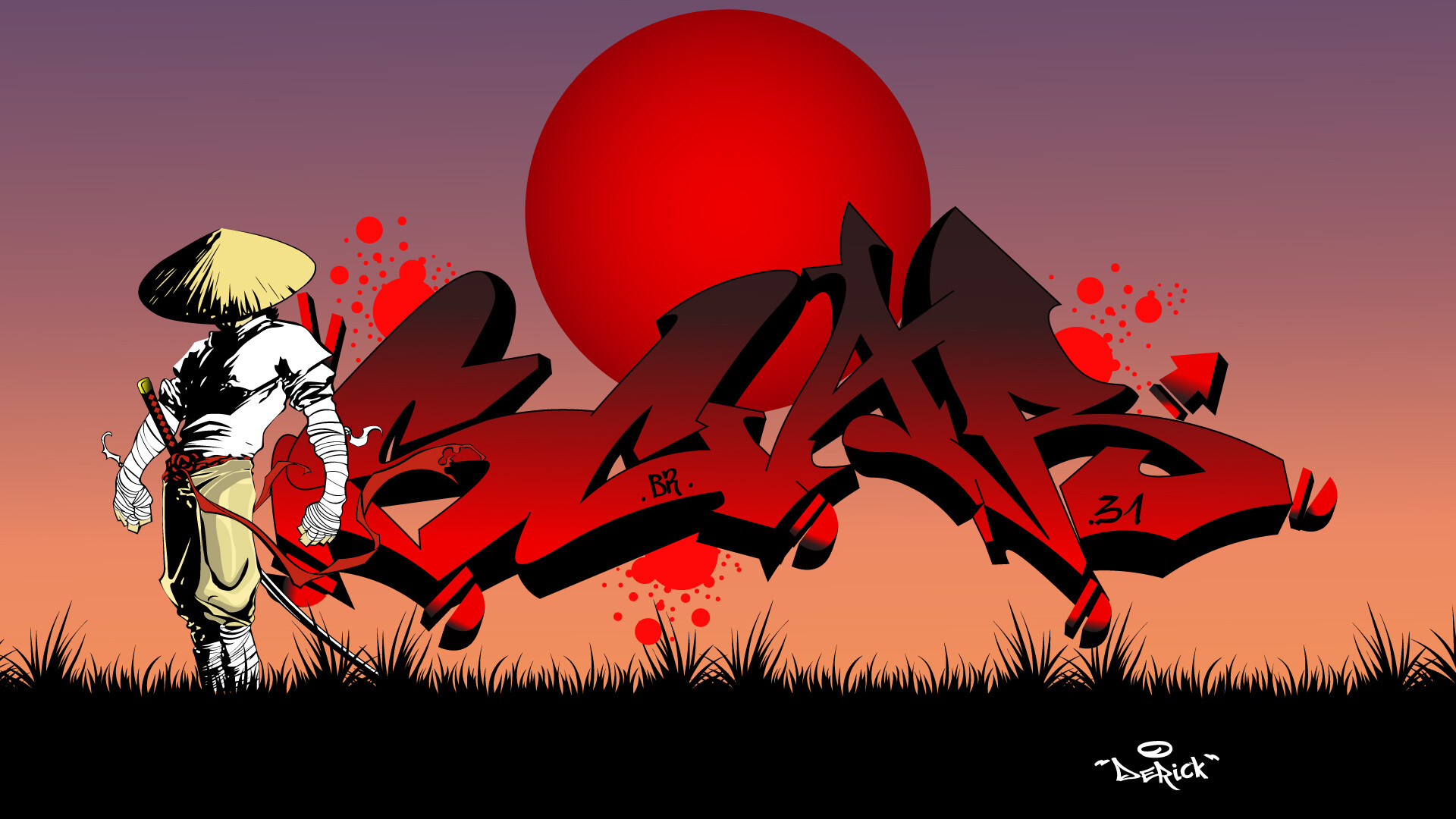 ArtStation - Samurai Graffiti