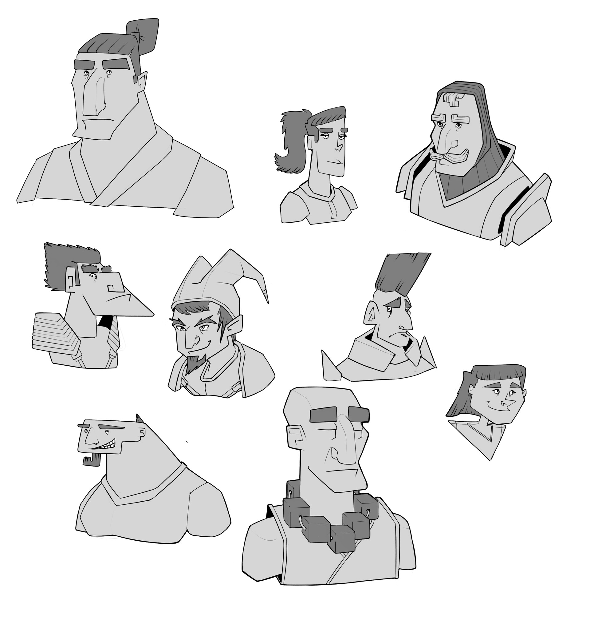 ArtStation - Basic form character exercise