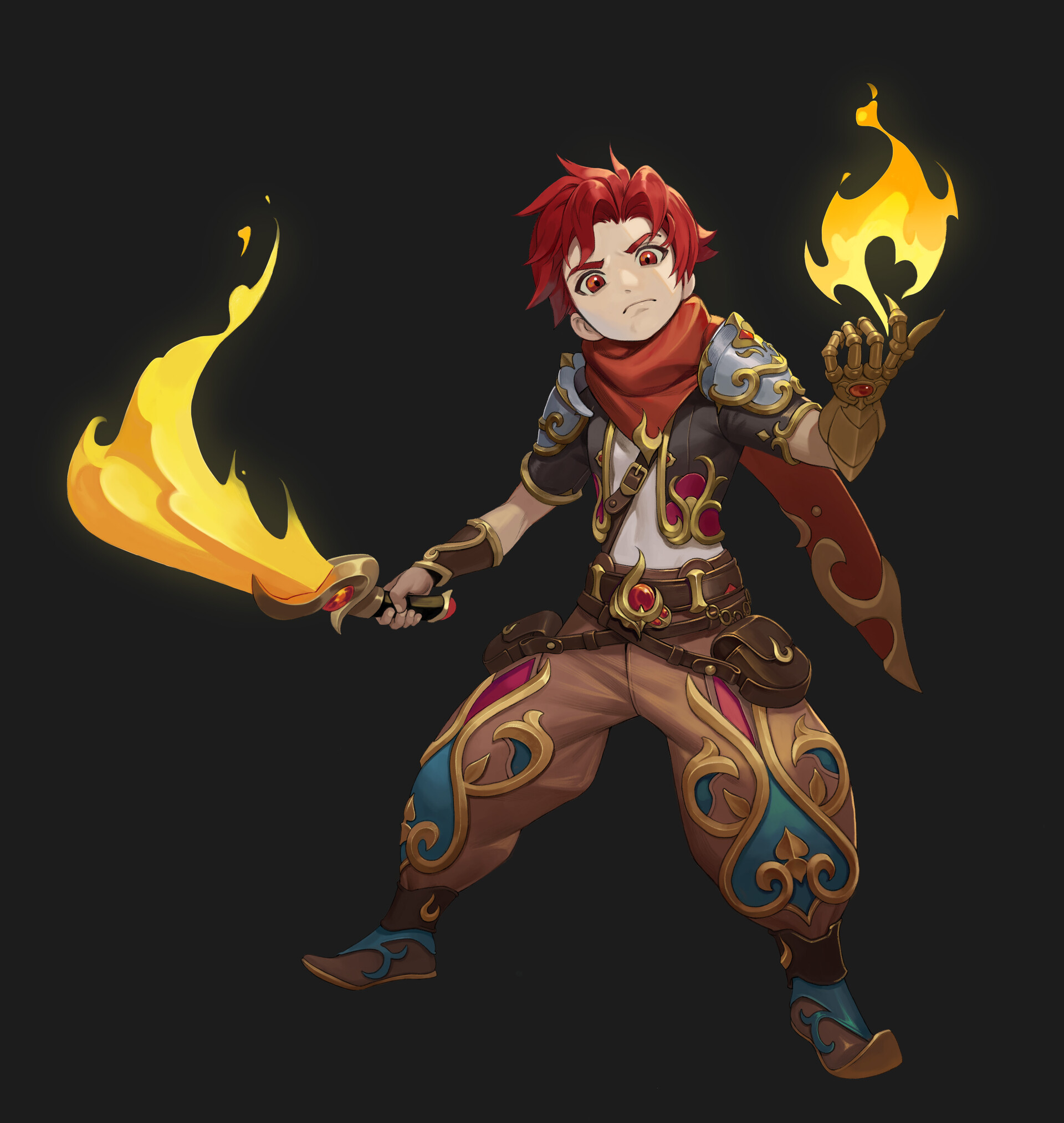 ArtStation - Swordsman of Fire
