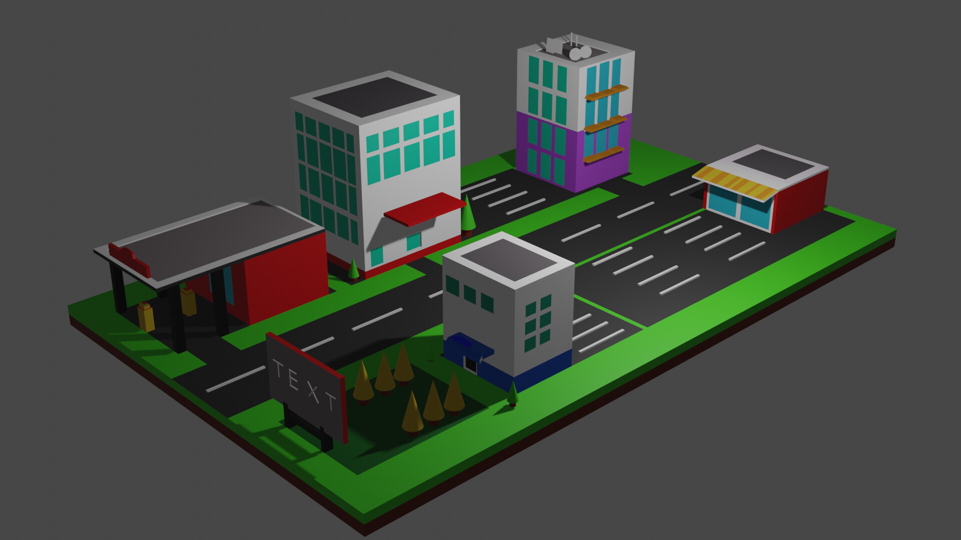 ArtStation - City Low Poly