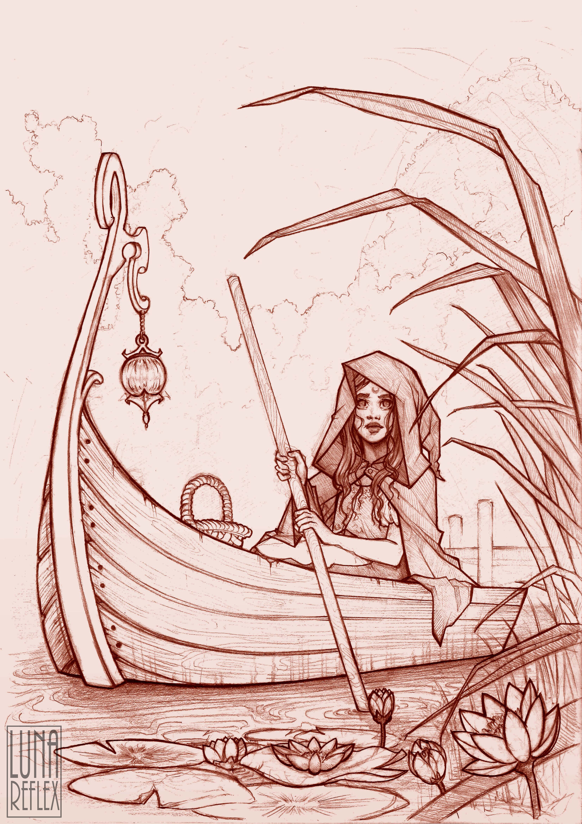 ArtStation - The girl on the boat