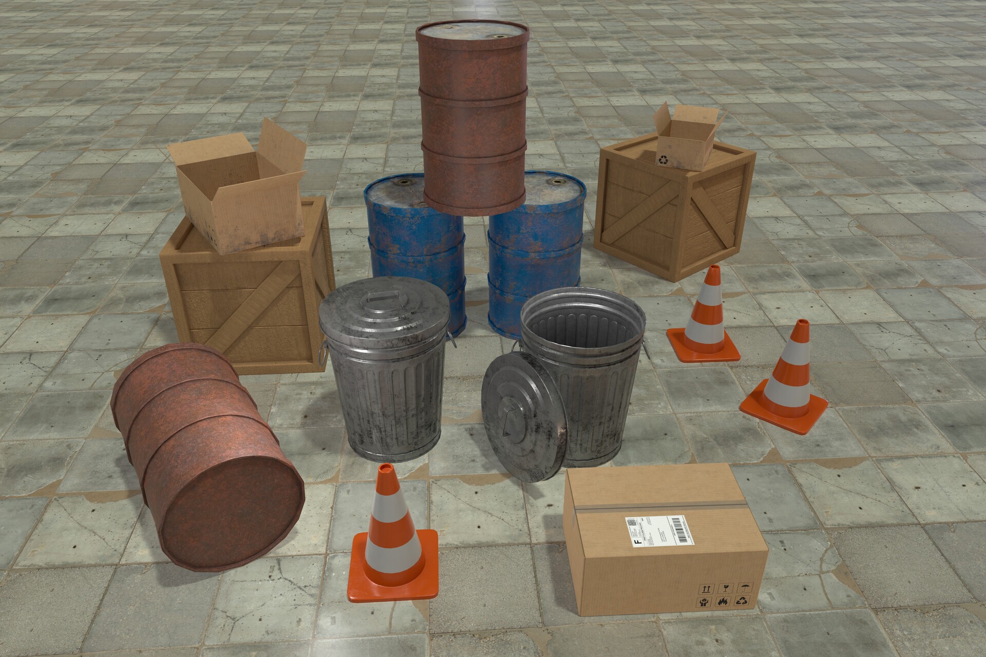 ArtStation - Urban City Props