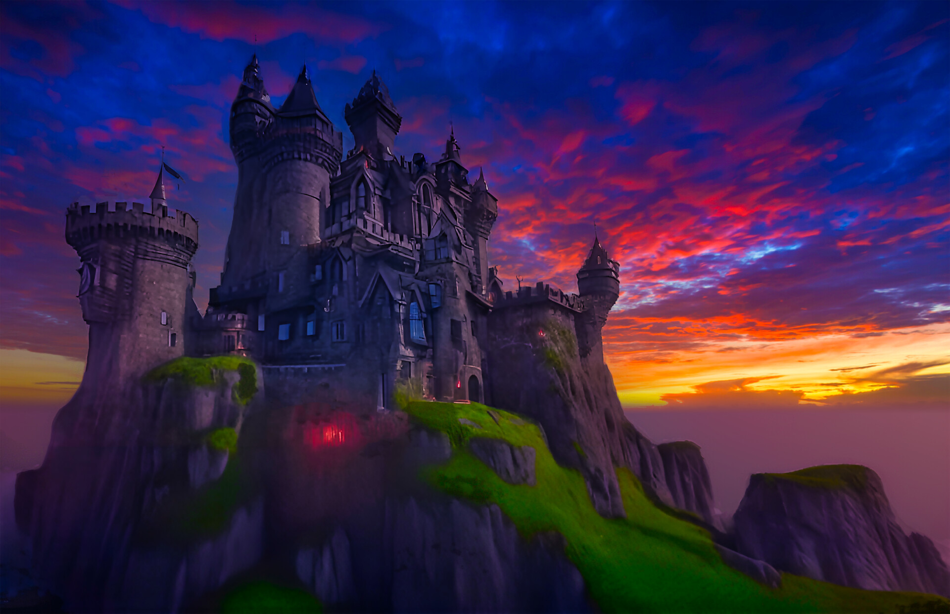 ArtStation - Sunset Castle